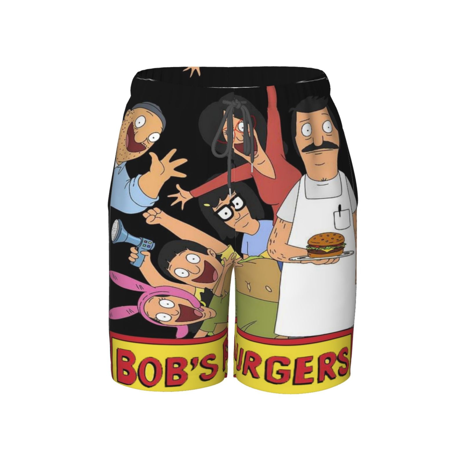 Bob's Burgers (2) Boys Swim Trunks with Mesh Liner Bathing Suits Quick ...