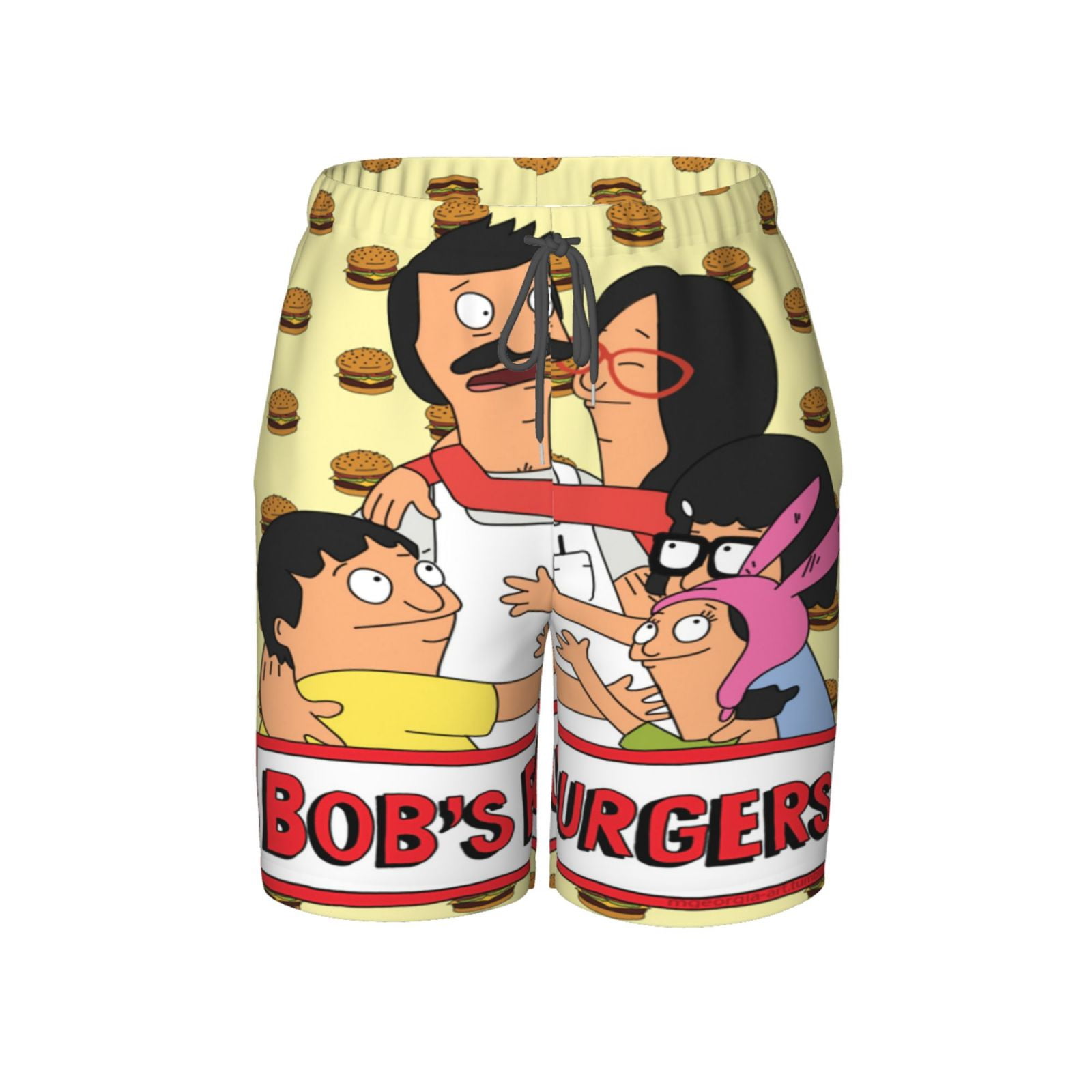 Bob's Burgers (21) Boys Swim Trunks with Mesh Liner Bathing Suits Quick ...