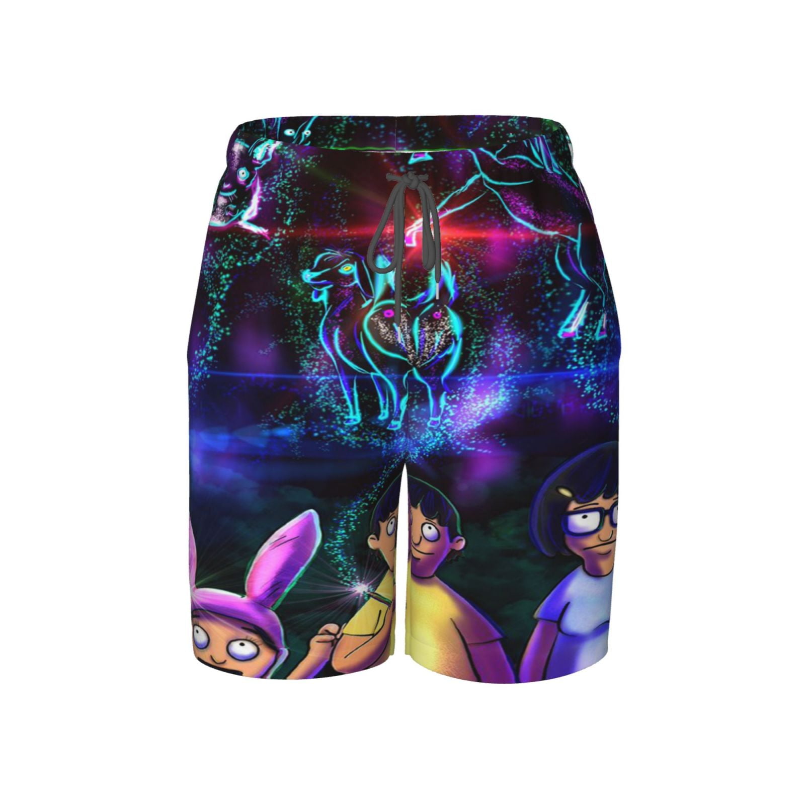 Bob's Burgers (27) Boys Swim Trunks with Mesh Liner Bathing Suits Quick ...