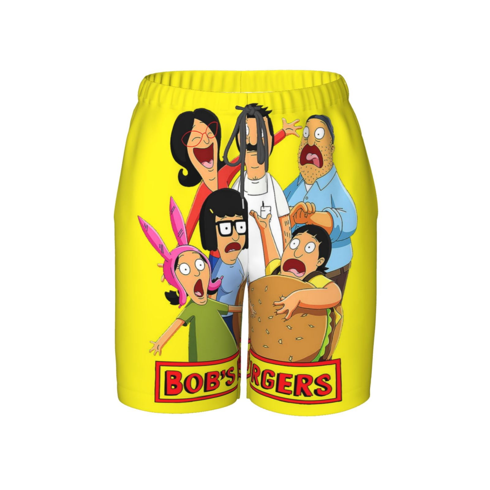 Bob's Burgers (30) Boys Swim Trunks with Mesh Liner Bathing Suits Quick ...