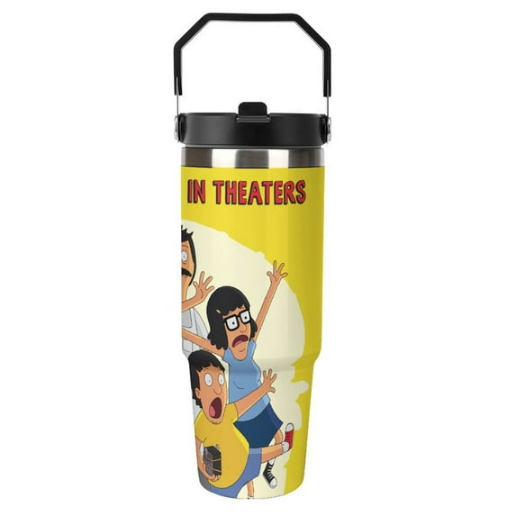 Bob's Burgers 30 OzTumbler with Handle And Straw, Stainless Steel ...