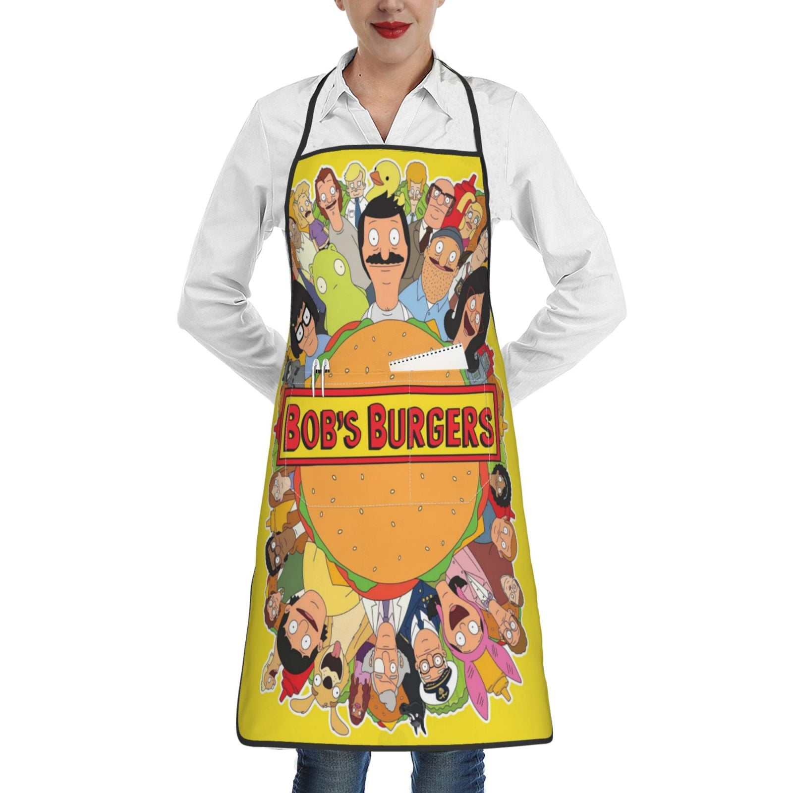 Bob's Burgers (4) Apron 2 Pockets Adjustable Aprons for Cooking ...