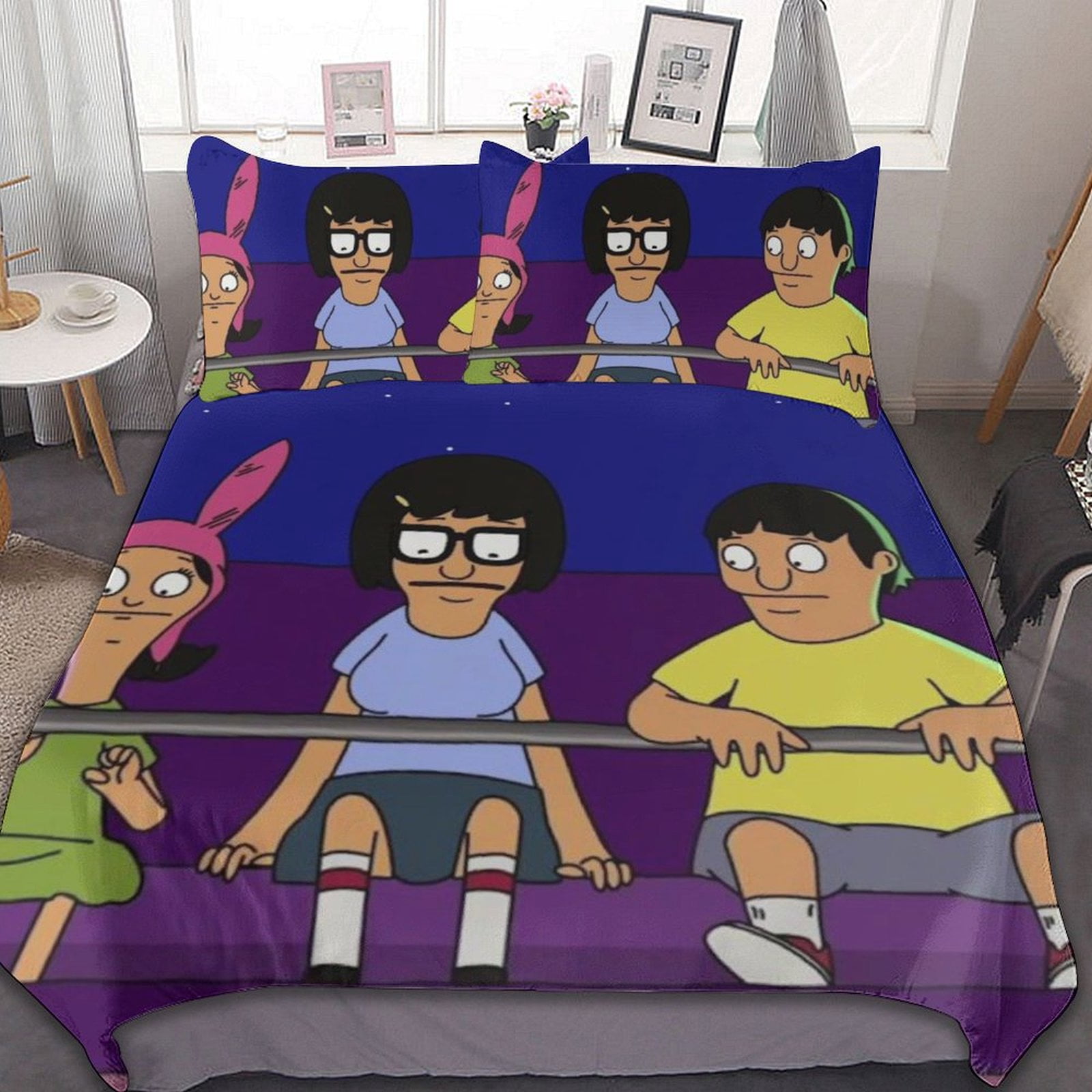 Bob's Burgers Animated Family 3 Piece Bedding Sets Decor Comforter Sets ...