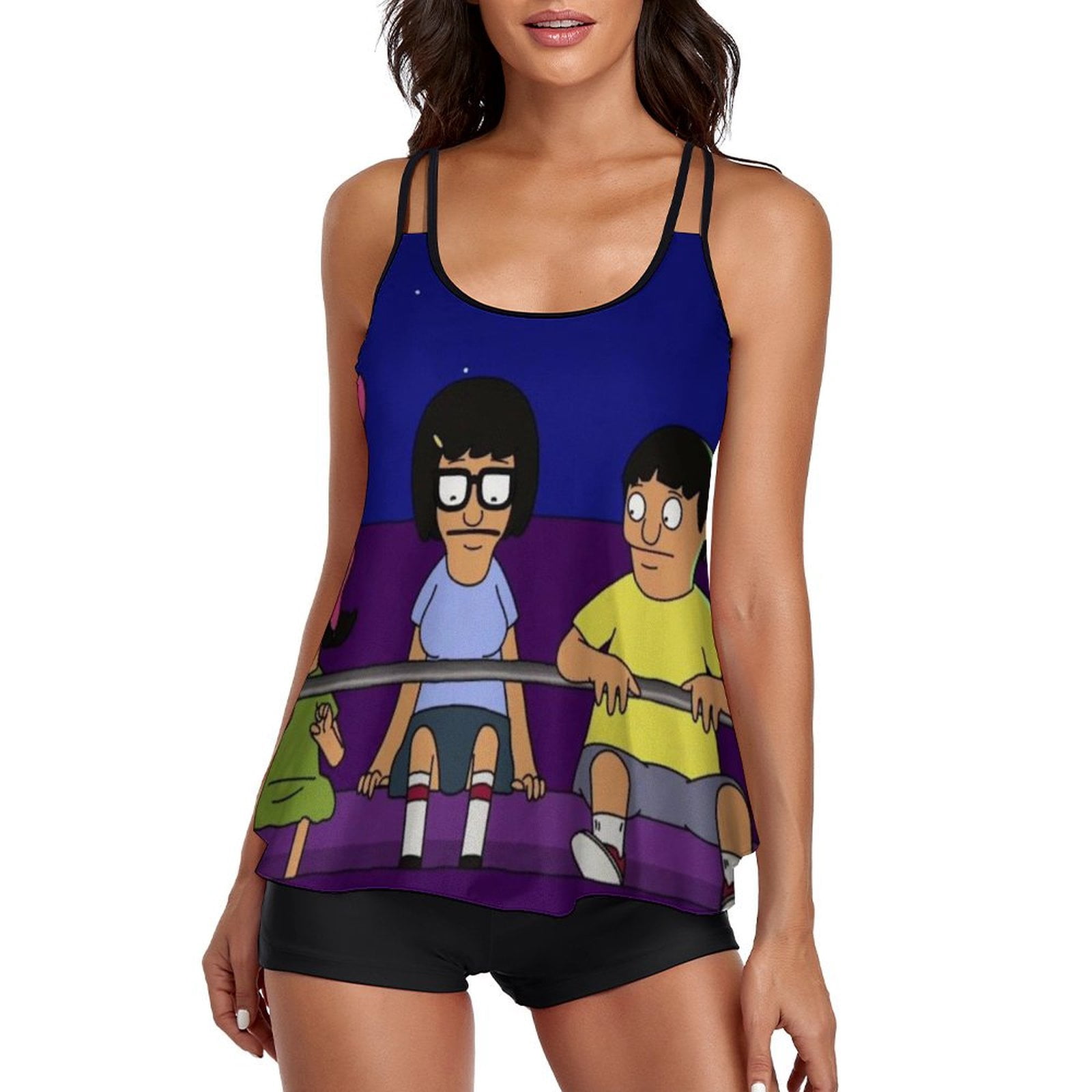Bob's Burgers Animated Family Women's Tankini Swimsuits Tank Tops ...