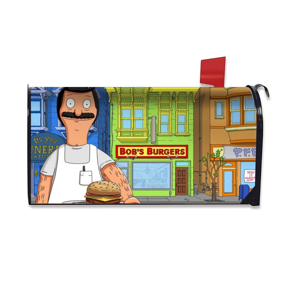 Bob's Burgers Animation mailbox cover both sides customized ...