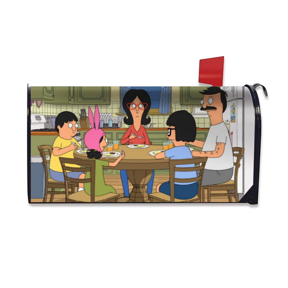 Bob's Burgers Animation mailbox cover both sides customized ...