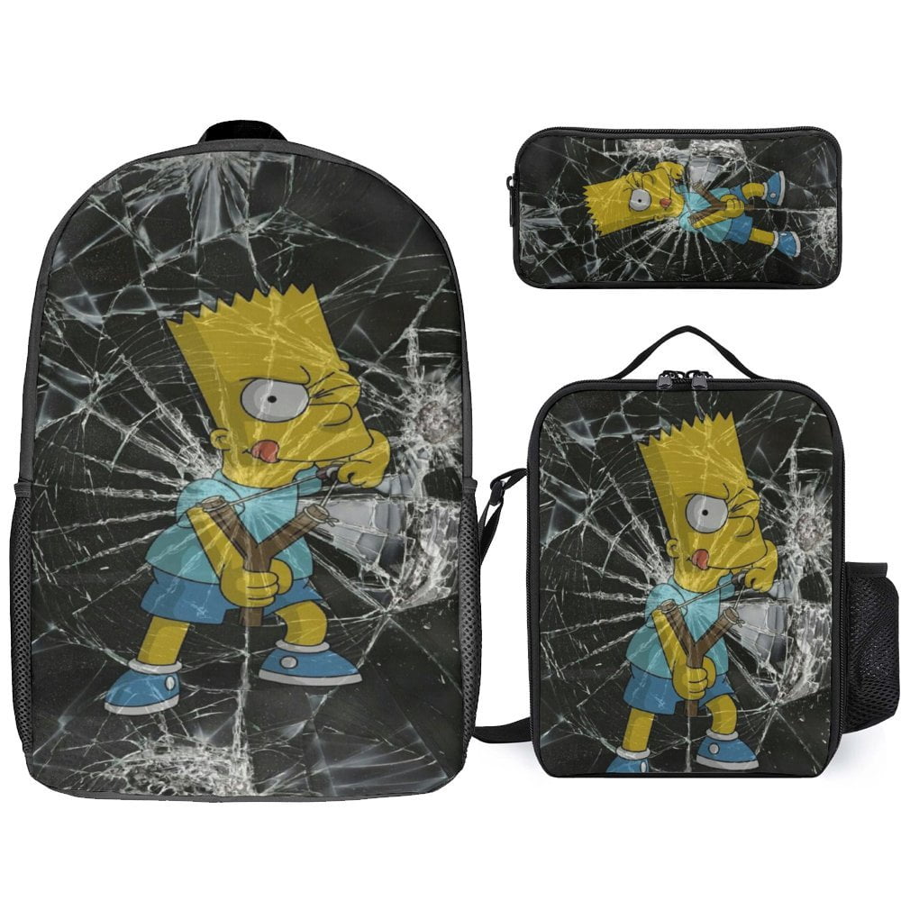 Bob's Burgers Backpack With Lunch Bag Pencil Bag 3D Printing Cartoon ...