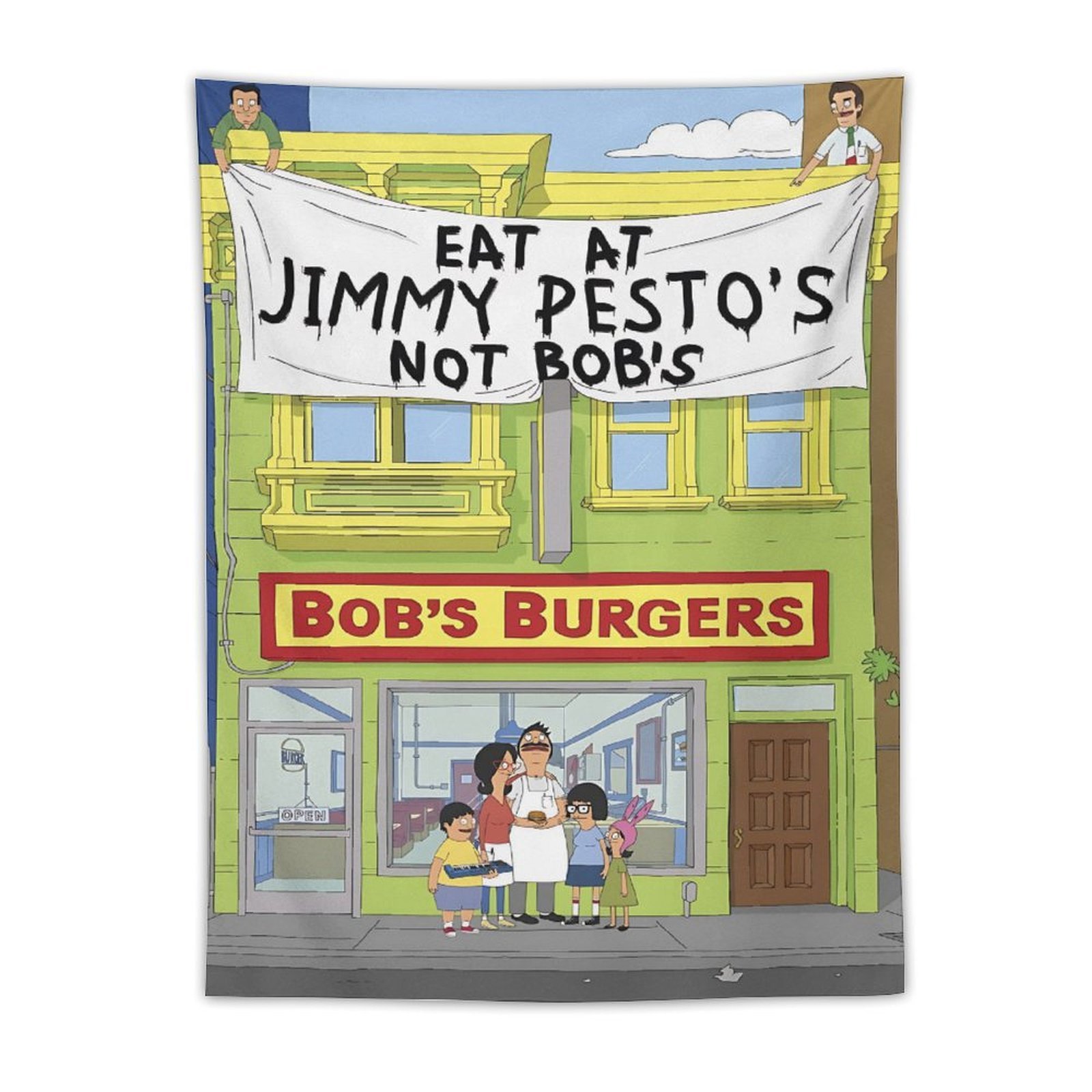 Bob's Burgers Bag (8) Funny Cartoon Tapestry – A Trendy Wall Decoration ...