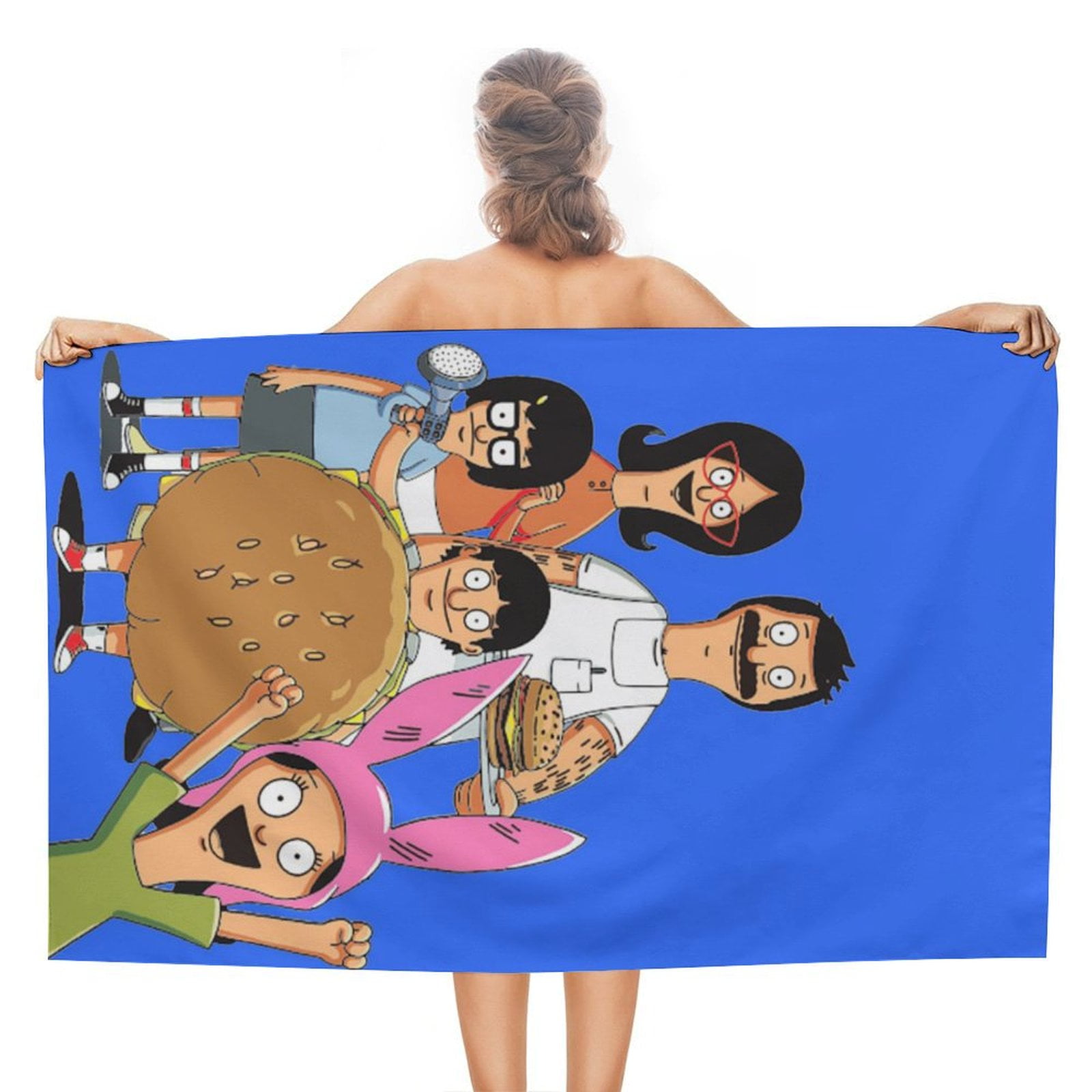 Bob's Burgers Bath Throw Towel Quick Dry Towel for Swimmers Sand Proof ...