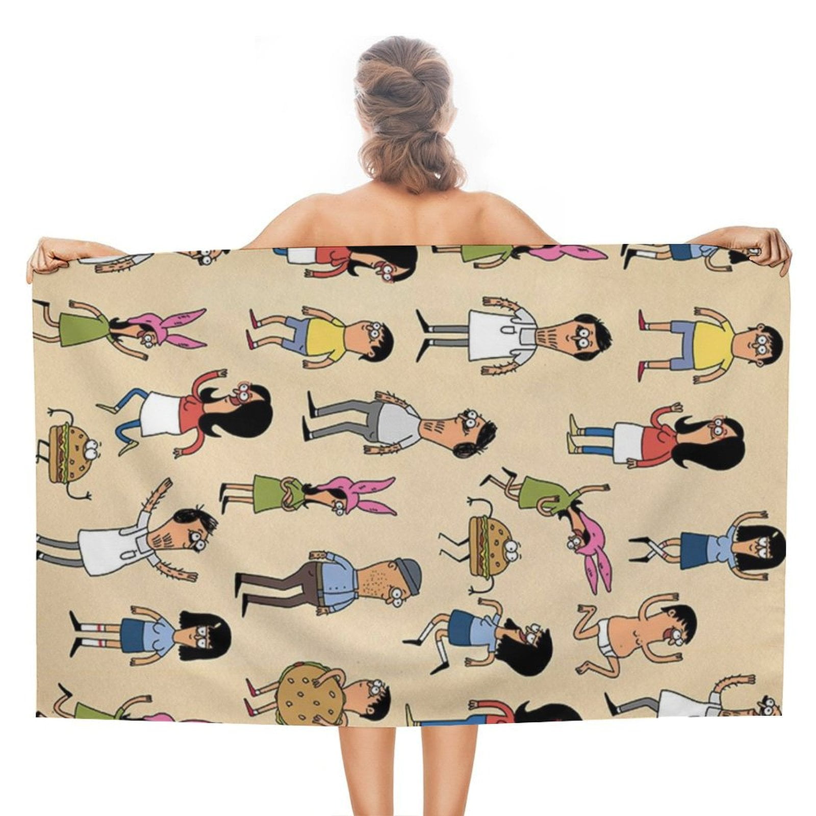 Bob's Burgers Bath Throw Towel Quick Dry Towel for Swimmers Sand Proof ...