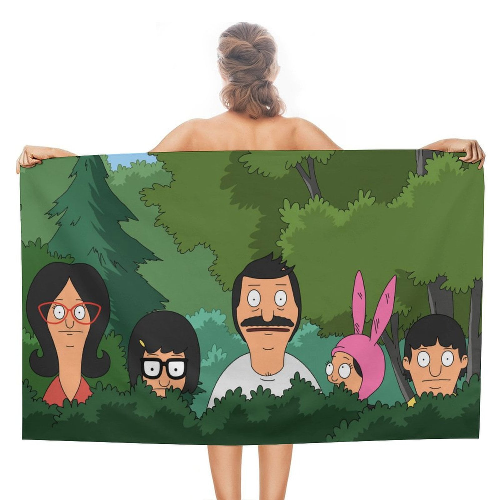 Bob's Burgers Bath Throw Towel Quick Dry Towel for Swimmers Sand Proof ...