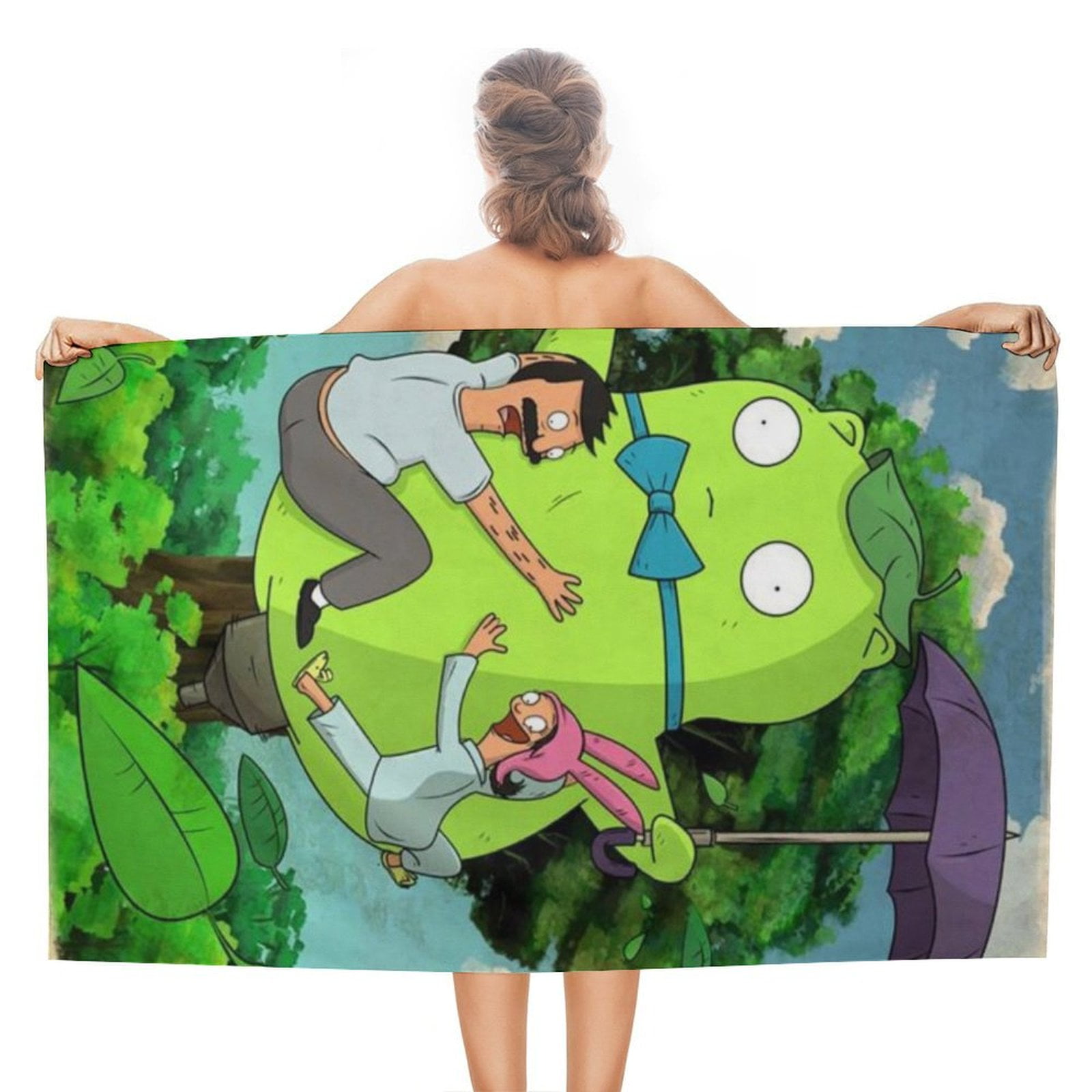 Bob's Burgers Bath Throw Towel Quick Dry Towel for Swimmers Sand Proof ...