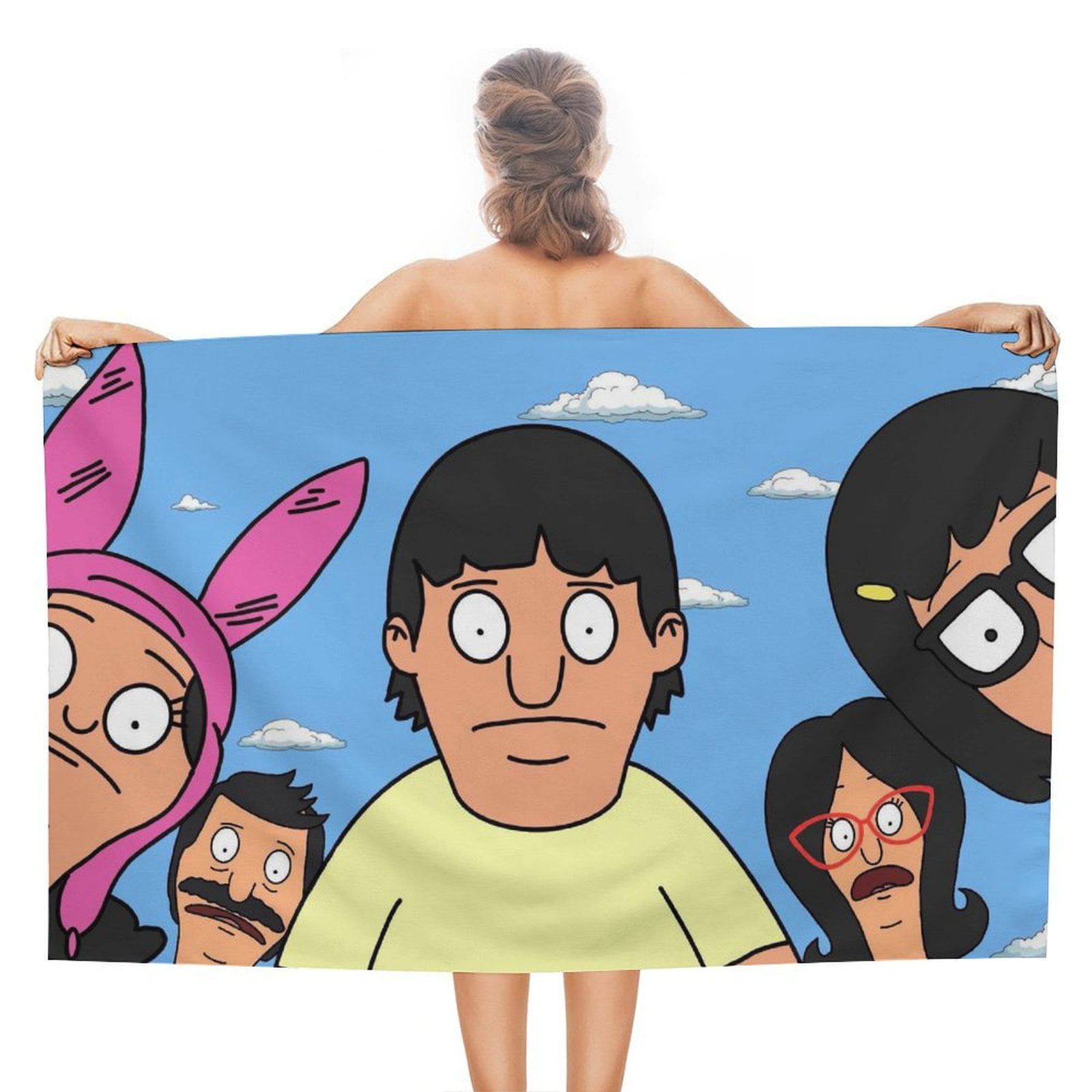 Bob's Burgers Bath Throw Towel Quick Dry Towel for Swimmers Sand Proof ...