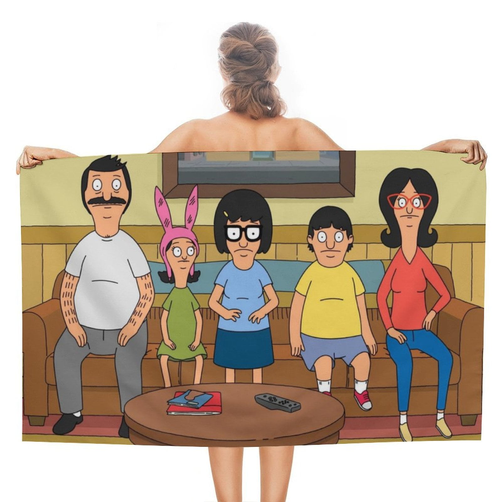 Bob's Burgers Beach Towel, Japan Anime Oversized Bath Towel, Quick Dry ...