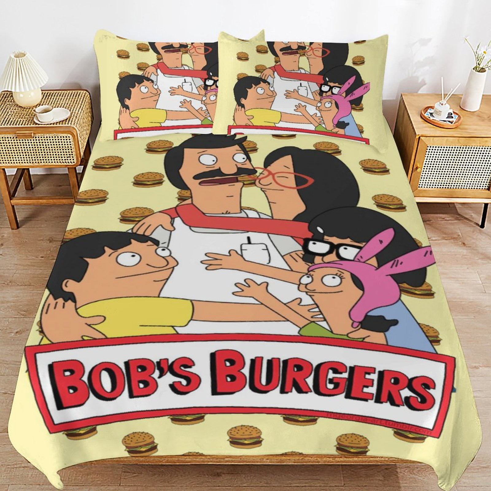 Bob's Burgers Bedding Set Anime Bedding Set Cartoon Duvet Cover Set ...