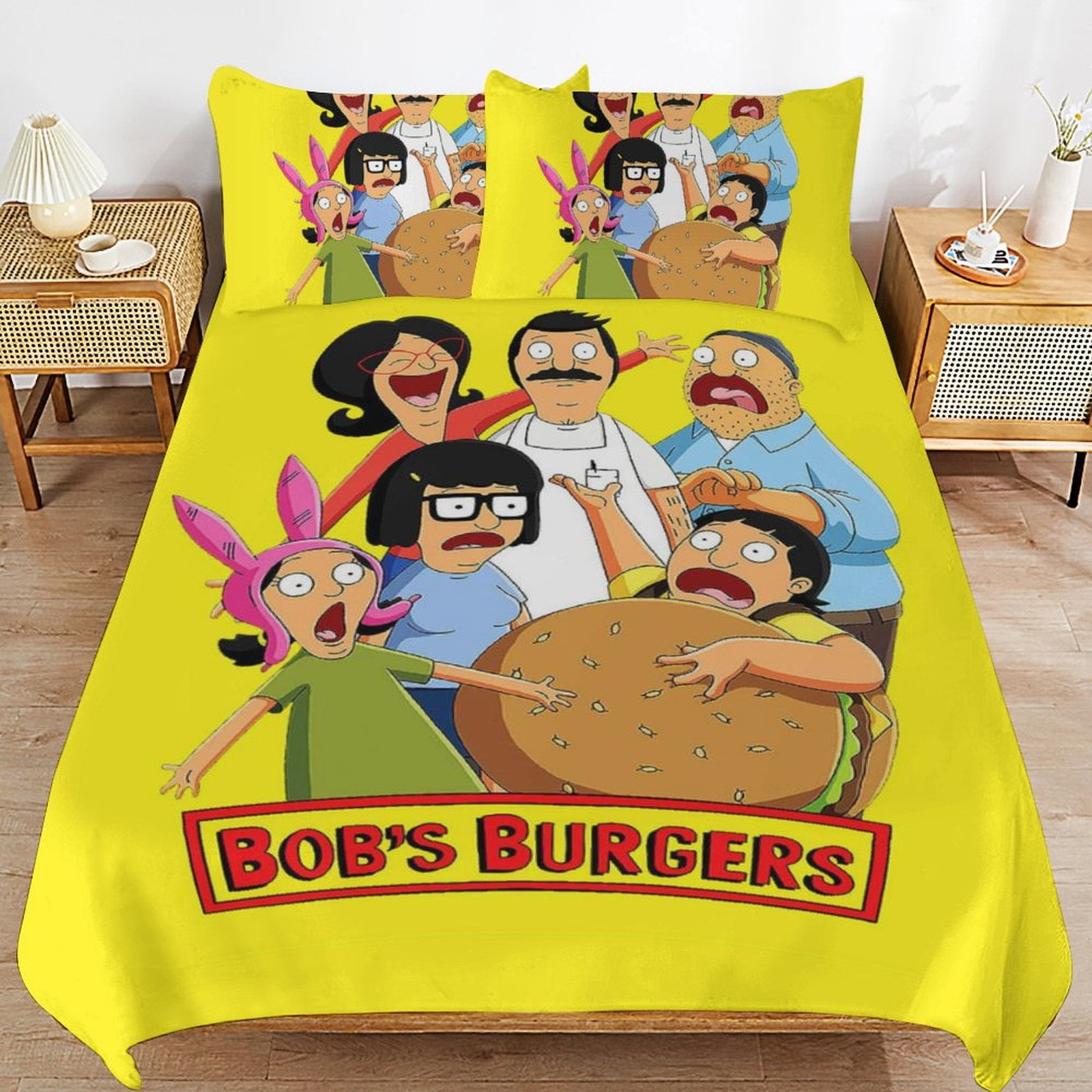 Bob's Burgers Bedding Set Anime Bedding Set Cartoon Duvet Cover Set ...