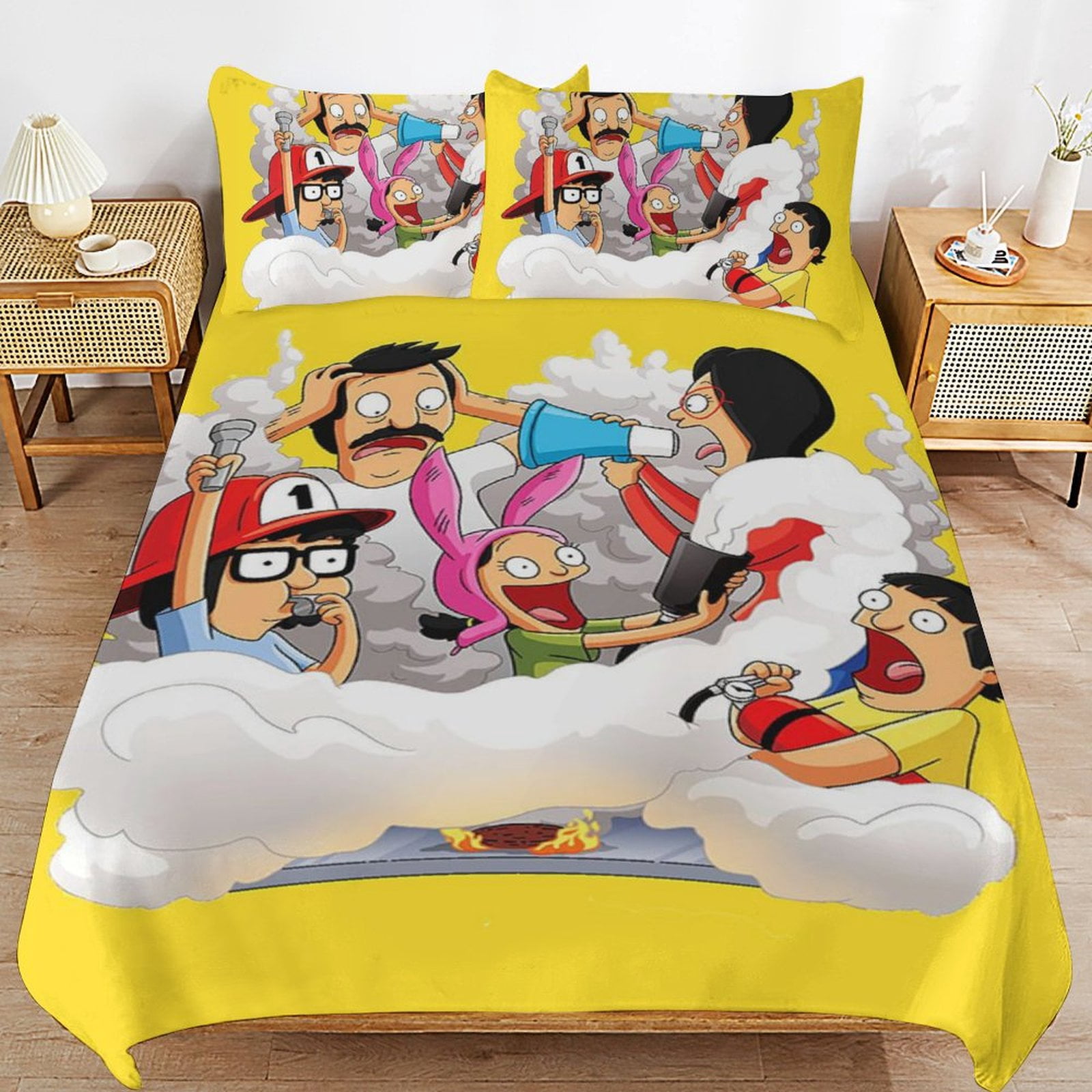 Bob's Burgers Bedding Set Anime Bedding Set Cartoon Duvet Cover Set ...