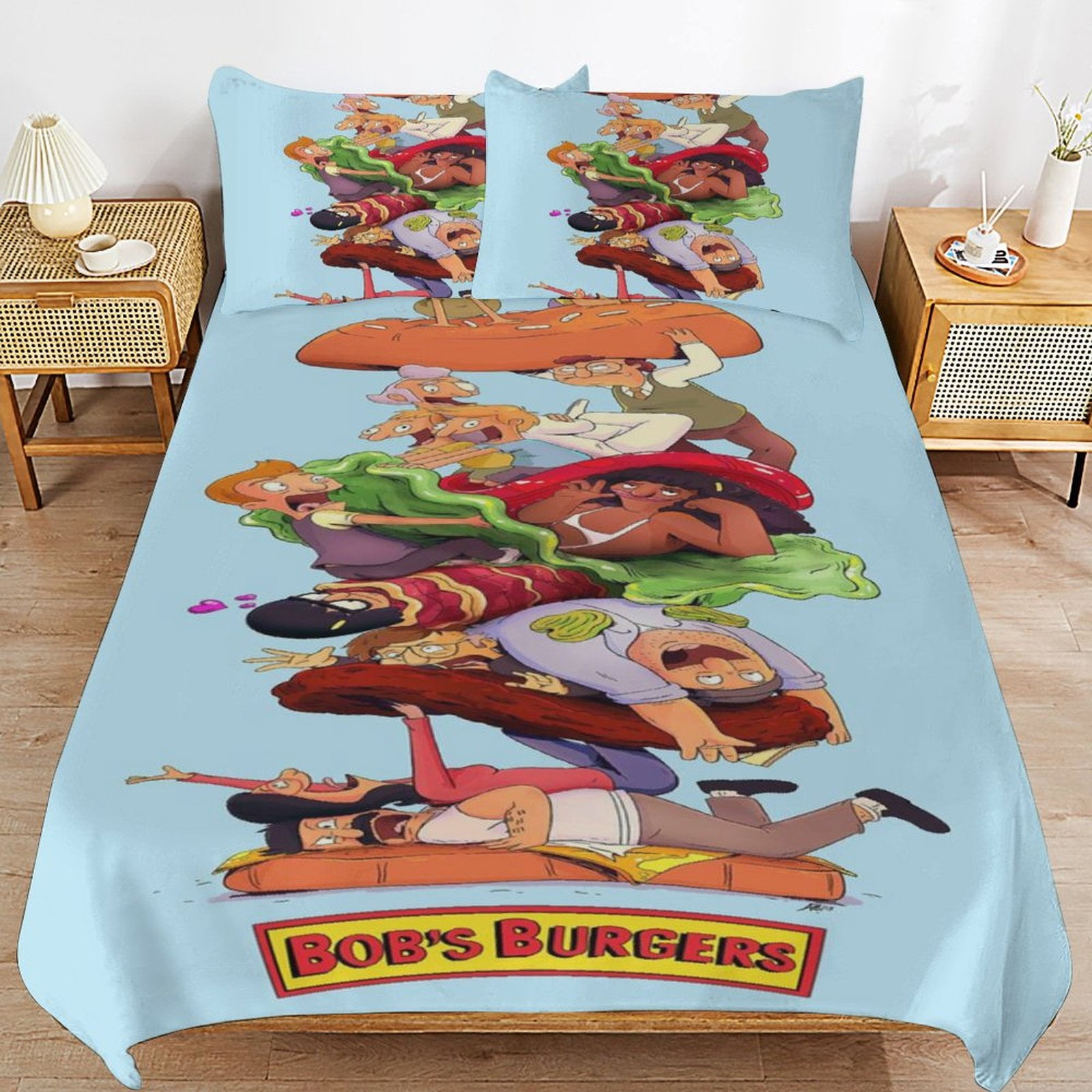 Bob's Burgers Bedding Set Anime Bedding Set Cartoon Duvet Cover Set ...