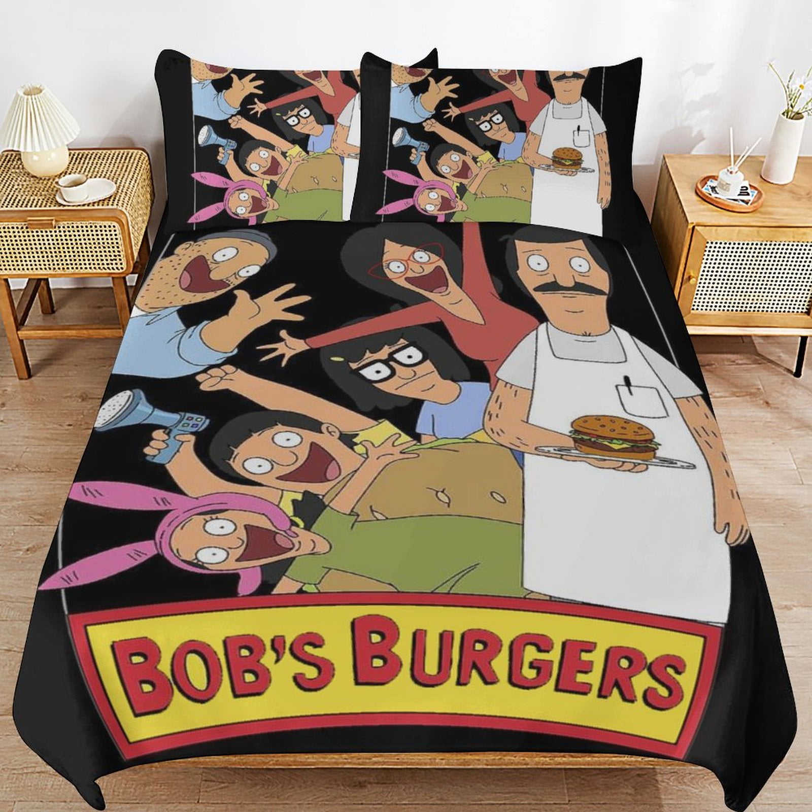 Bob's Burgers Bedding Set Anime Bedding Set Cartoon Duvet Cover Set ...