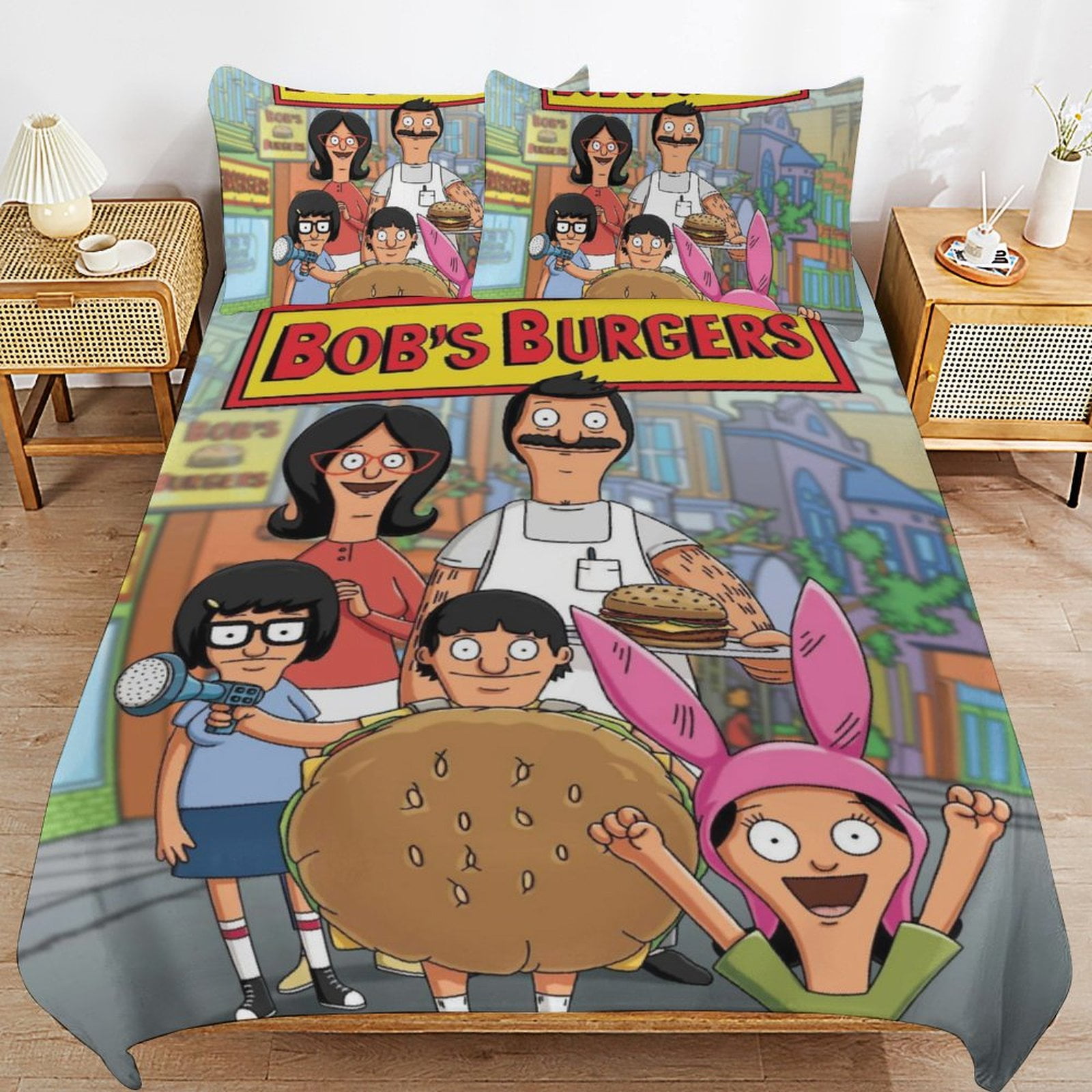 Bob's Burgers Bedding Set Anime Bedding Set Cartoon Duvet Cover Set ...