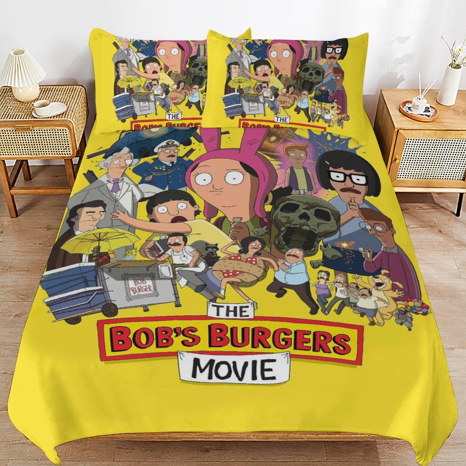 Bob's Burgers Bedding Set Anime Bedding Set Cartoon Duvet Cover Set ...