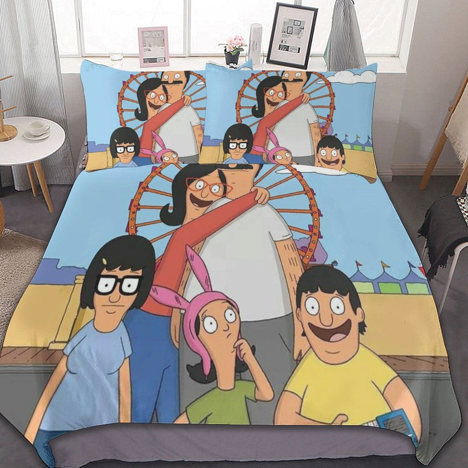 Bob's Burgers Belcher Family 3 Piece Bedding Sets Decor Comforter Sets ...