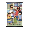 Bob's Burgers Black Plastic Shaft Hanging Poster Decor Canvas Wall ...