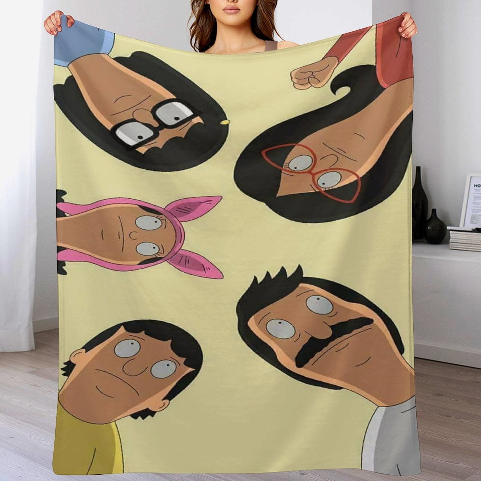 Bob's Burgers Blanket, Super Soft Cozy Flannel Throw Blanket Bedding ...
