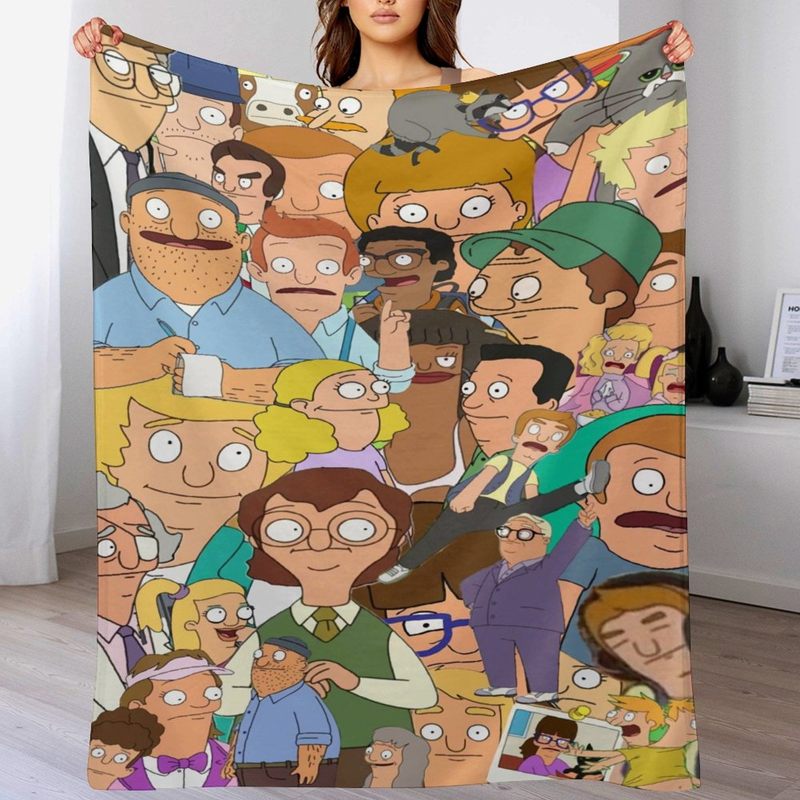 Bob's Burgers Blanket Super Soft Cozy Warm Plush Throw Blanket for Boys ...
