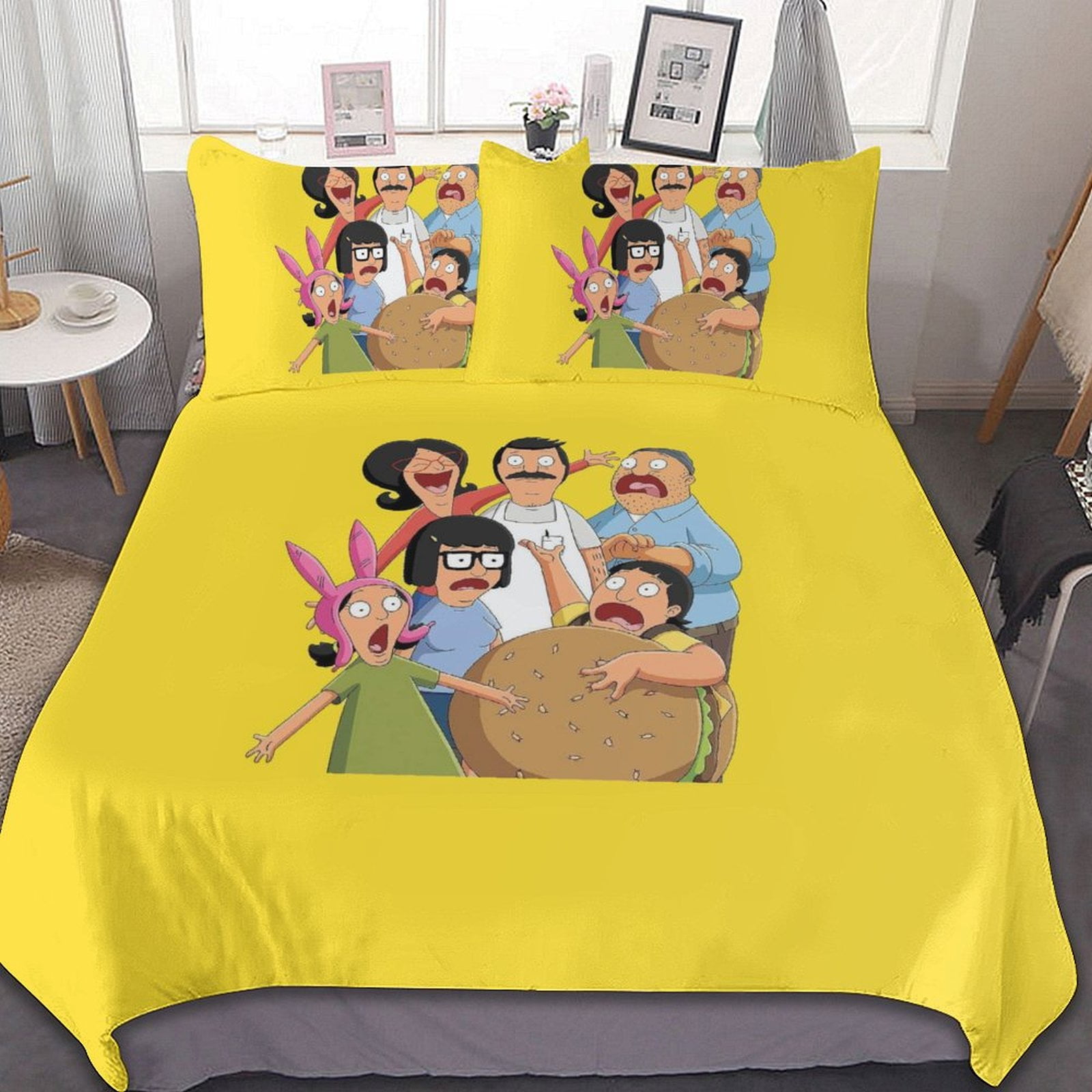 Bob's Burgers Burgers 3 Piece Bedding Sets Decor Comforter Sets With ...