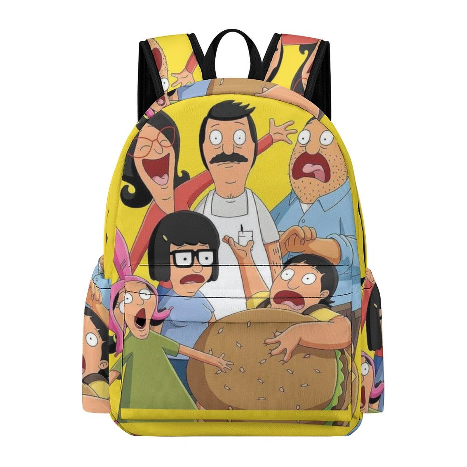 Bob's Burgers Burgers Laptop Backpack Schoolbag Adjustable Daypack ...
