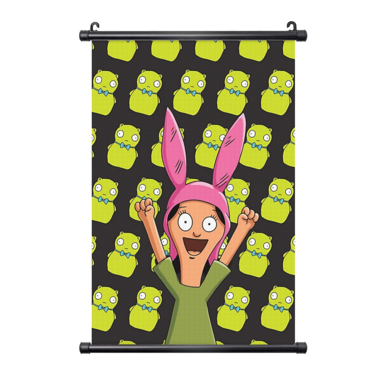 Bob's Burgers Cartoon Black Plastic Shaft Hanging Poster Decor Canvas ...