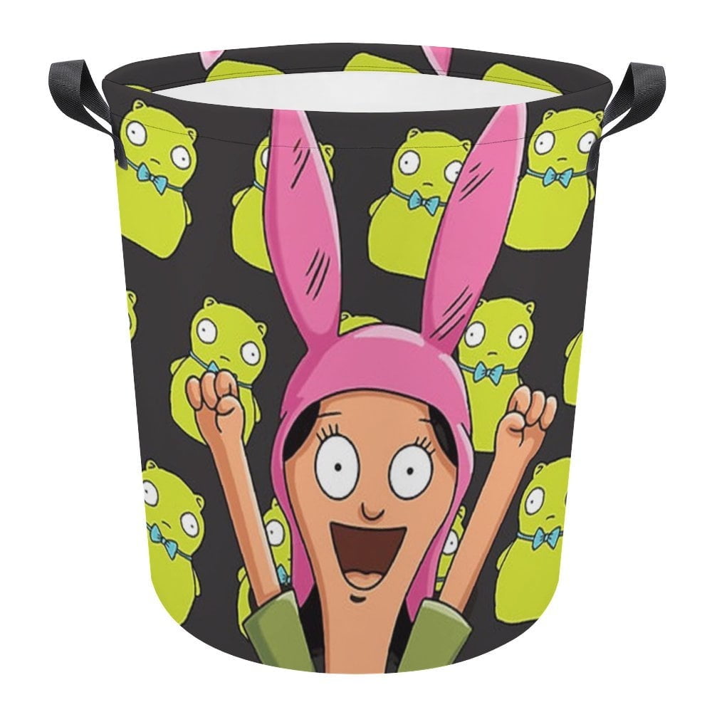 Bob's Burgers Cartoon Circular Laundry Hamper Foldable Large Storage ...