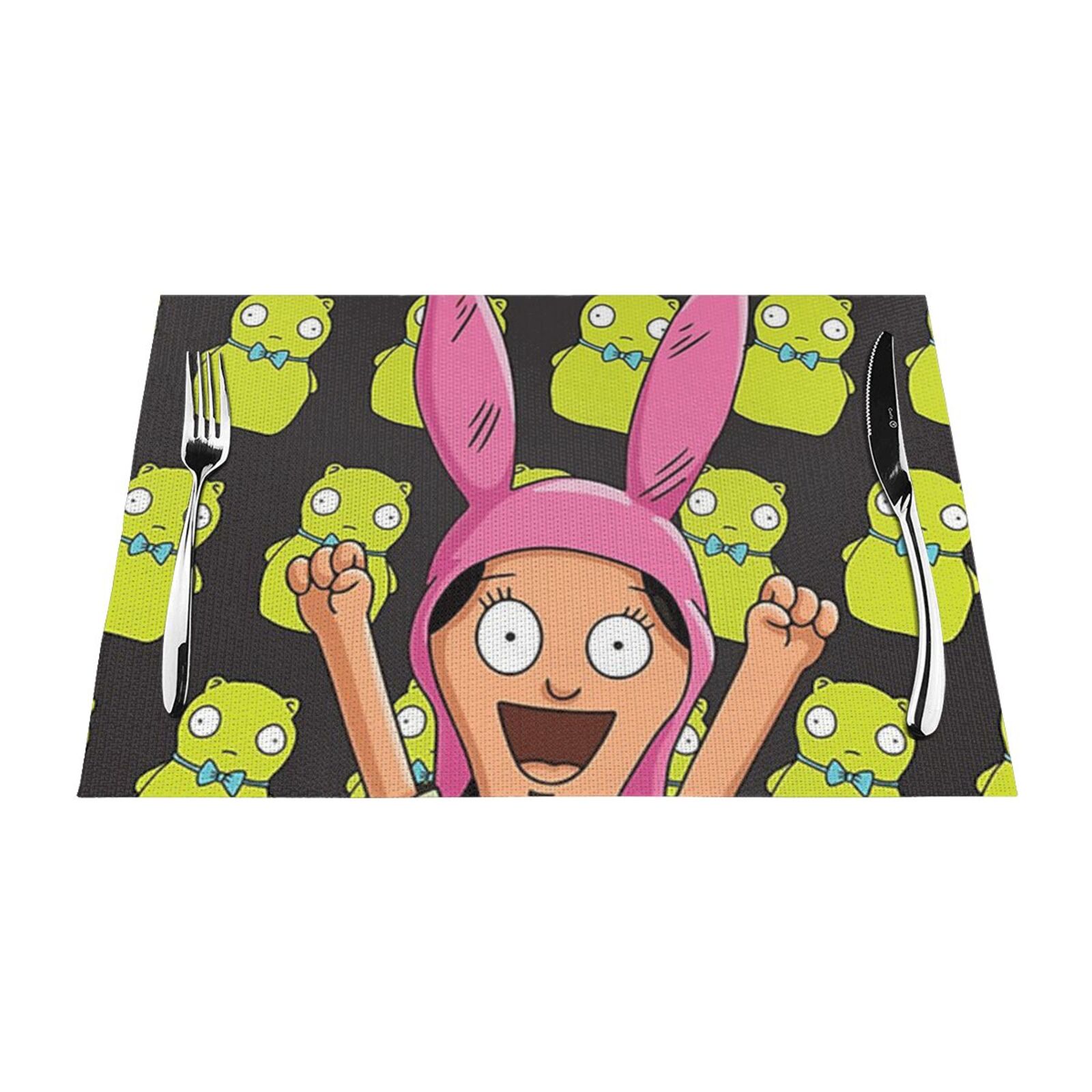 Bob's Burgers Cartoon Woven Placemats For Kitchen Dining Table Tabletop ...