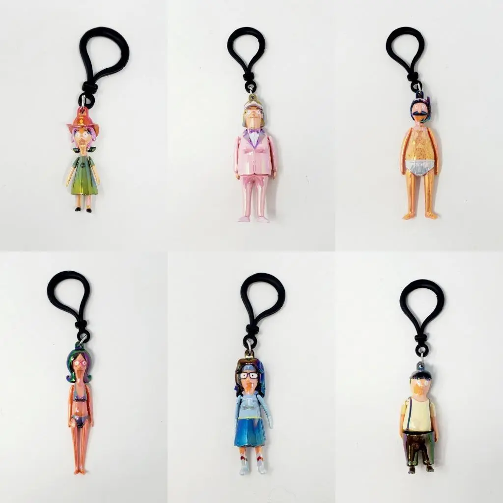 Bob's Burgers Chibi In Motion Series 3 Complete Set: 6 IRIDESCENT Dangler Clips - Walmart.com