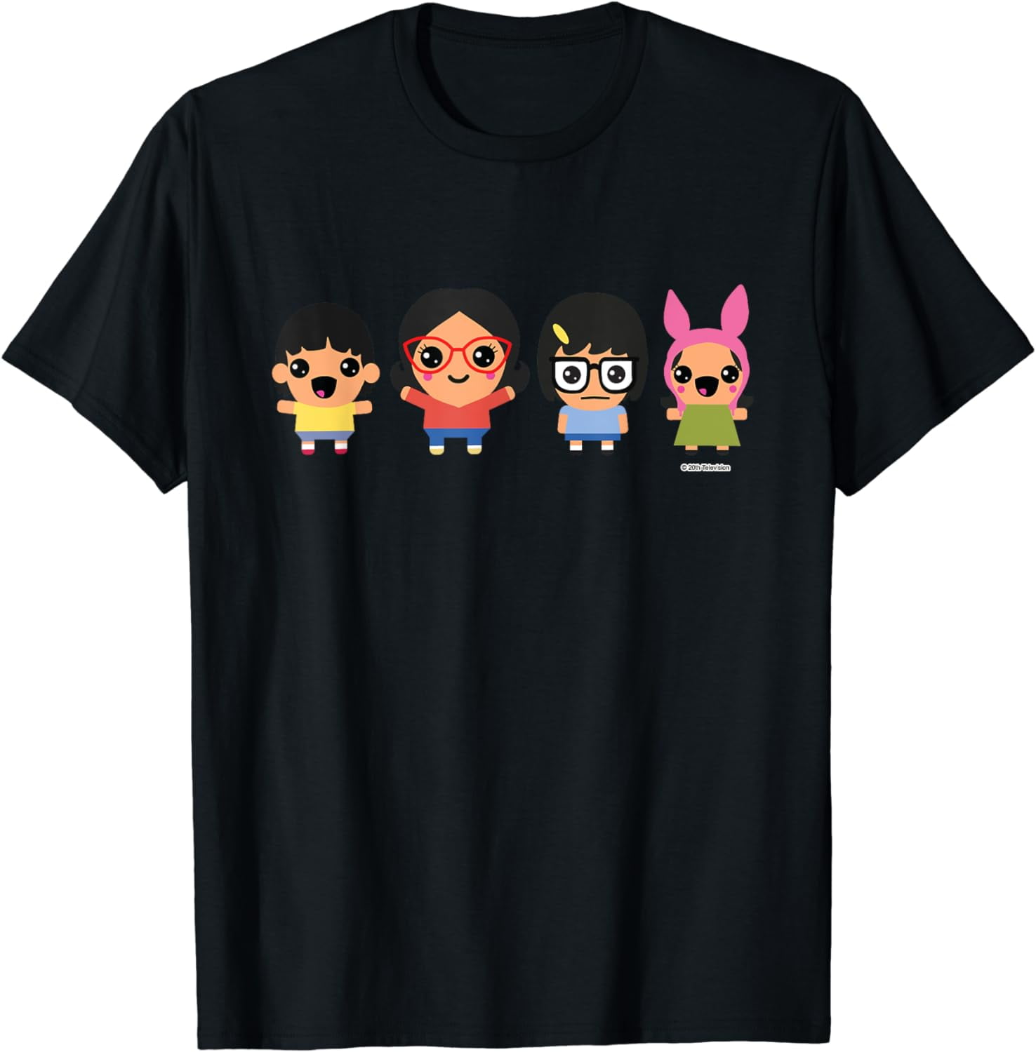 Bob’s Burgers Chibi Kawaii Linda Gene Tina and Louise T-Shirt - Walmart.com
