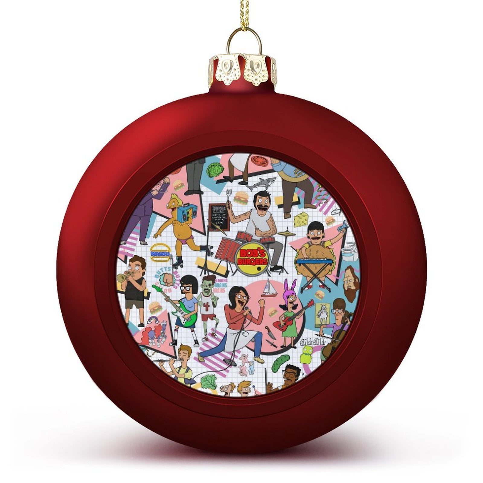 Bob's Burgers Christmas Ball Ornaments, 2.4 Inch Christmas Tree ...