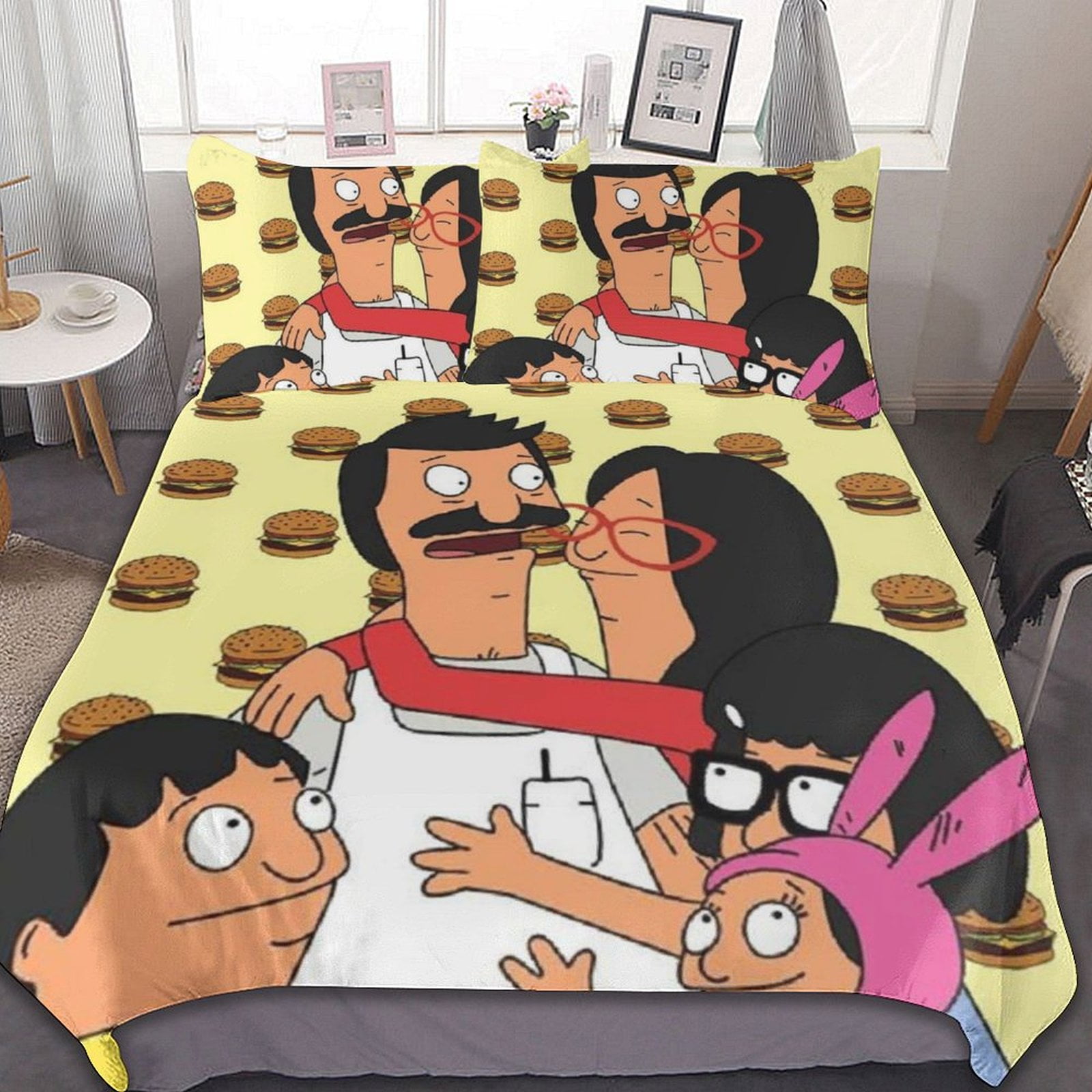 Bob's Burgers Comic Family 3 Piece Bedding Sets Decor Comforter Sets ...
