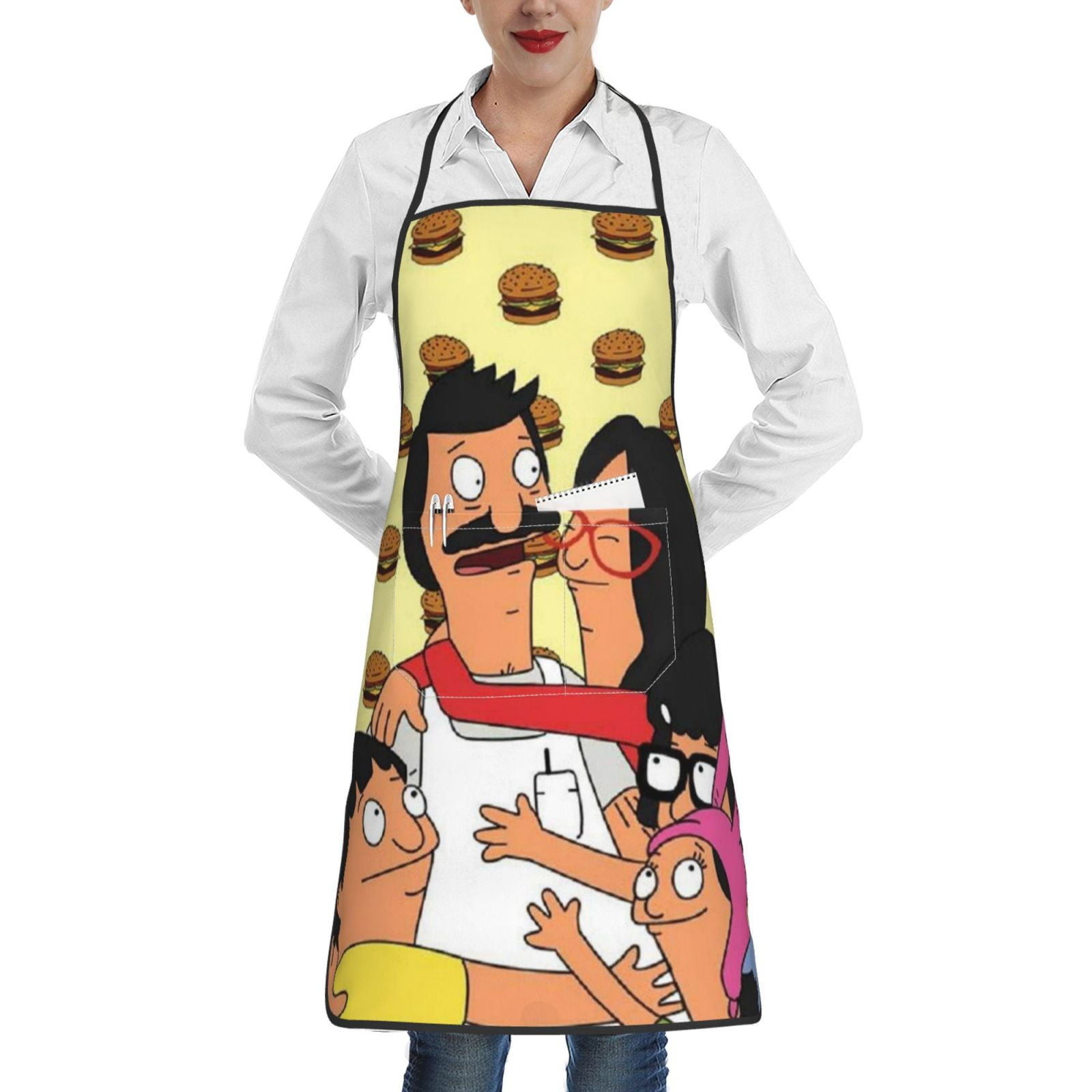 Bob's Burgers Comic Family Waterproof Apron Home Decor Kitchen Fashion ...