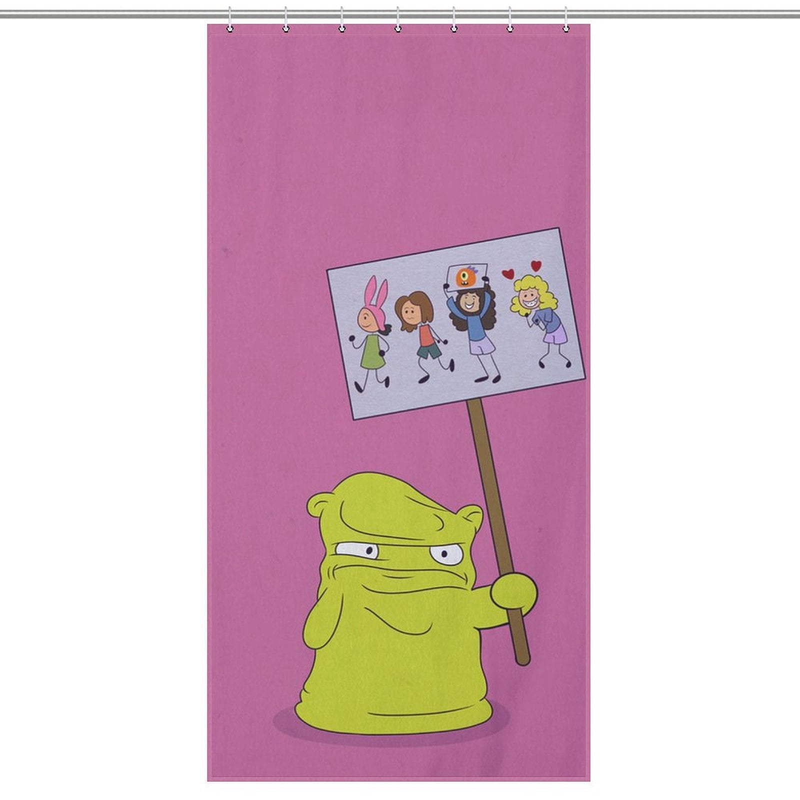 Bob's Burgers Comic Shower Curtain Decor Bath Curtain Waterproof ...