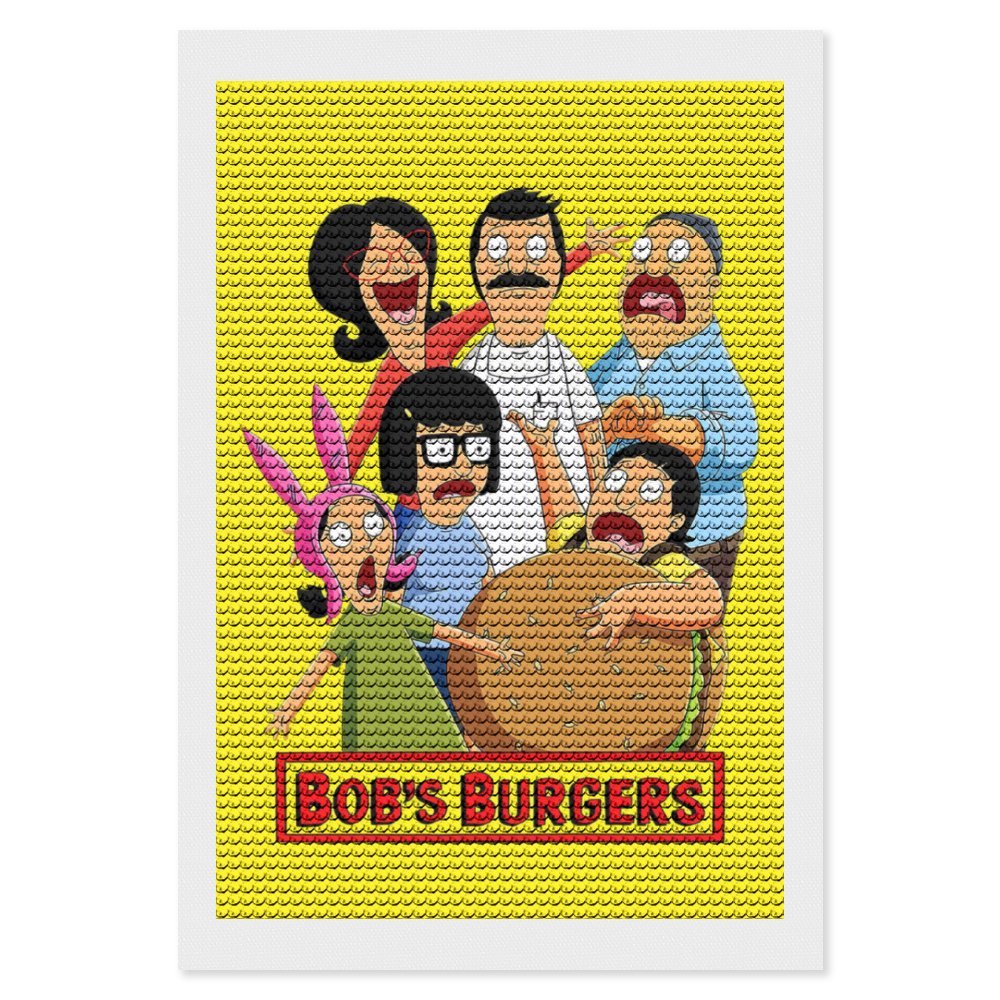 Bob's Burgers Diamond Art Kits for Adults Cartoon 5D DIY Diamond Art ...