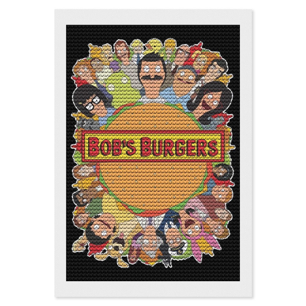 Bob's Burgers Diamond Art Kits for Adults Cartoon 5D DIY Diamond Art ...