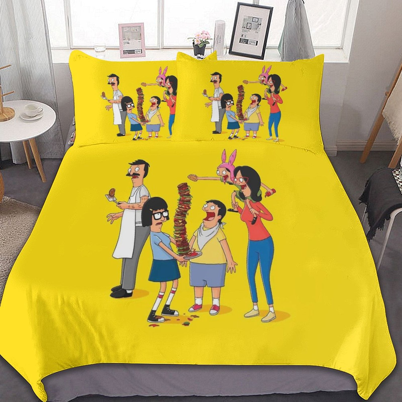 Bob's Burgers Family Funny 3 Piece Bedding Sets Decor Comforter Sets ...