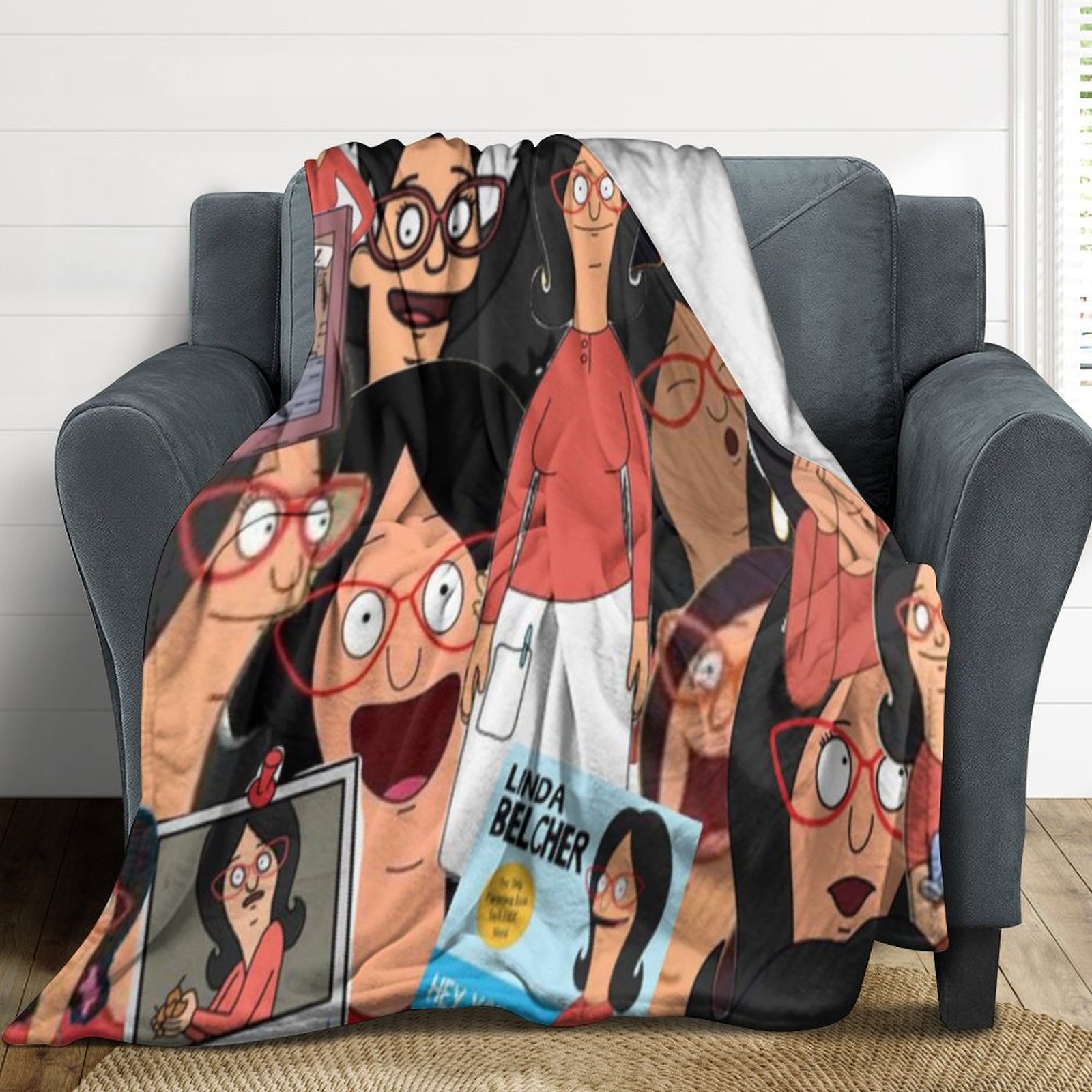 Bob's Burgers Flannel Blankets Soft Plush Throw Blanket Fuzzy Cozy ...