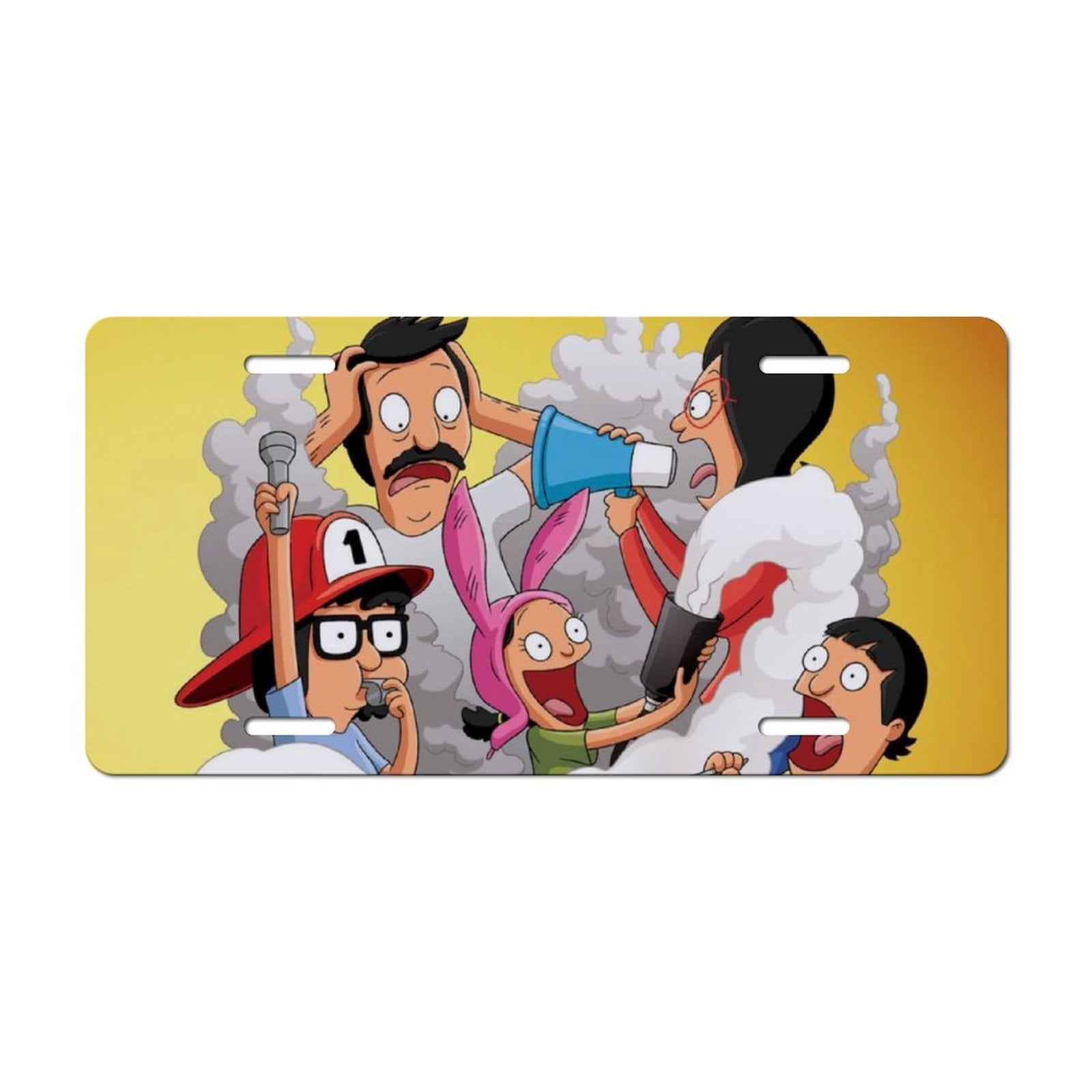 Bob's Burgers Fun Adventure License Plate Cover Aluminum For Various ...