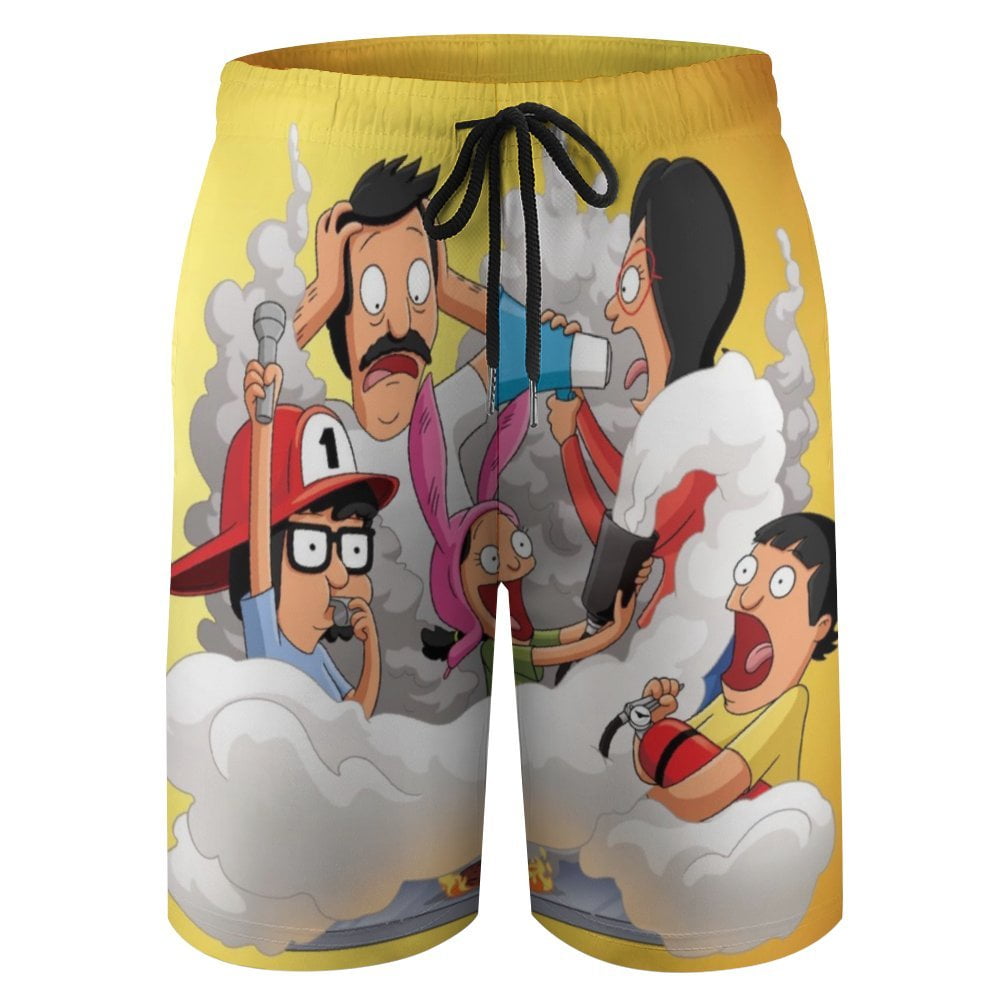 Bob's Burgers Fun Adventure Teen Board Shorts Summer Boy's Swim Trunks ...