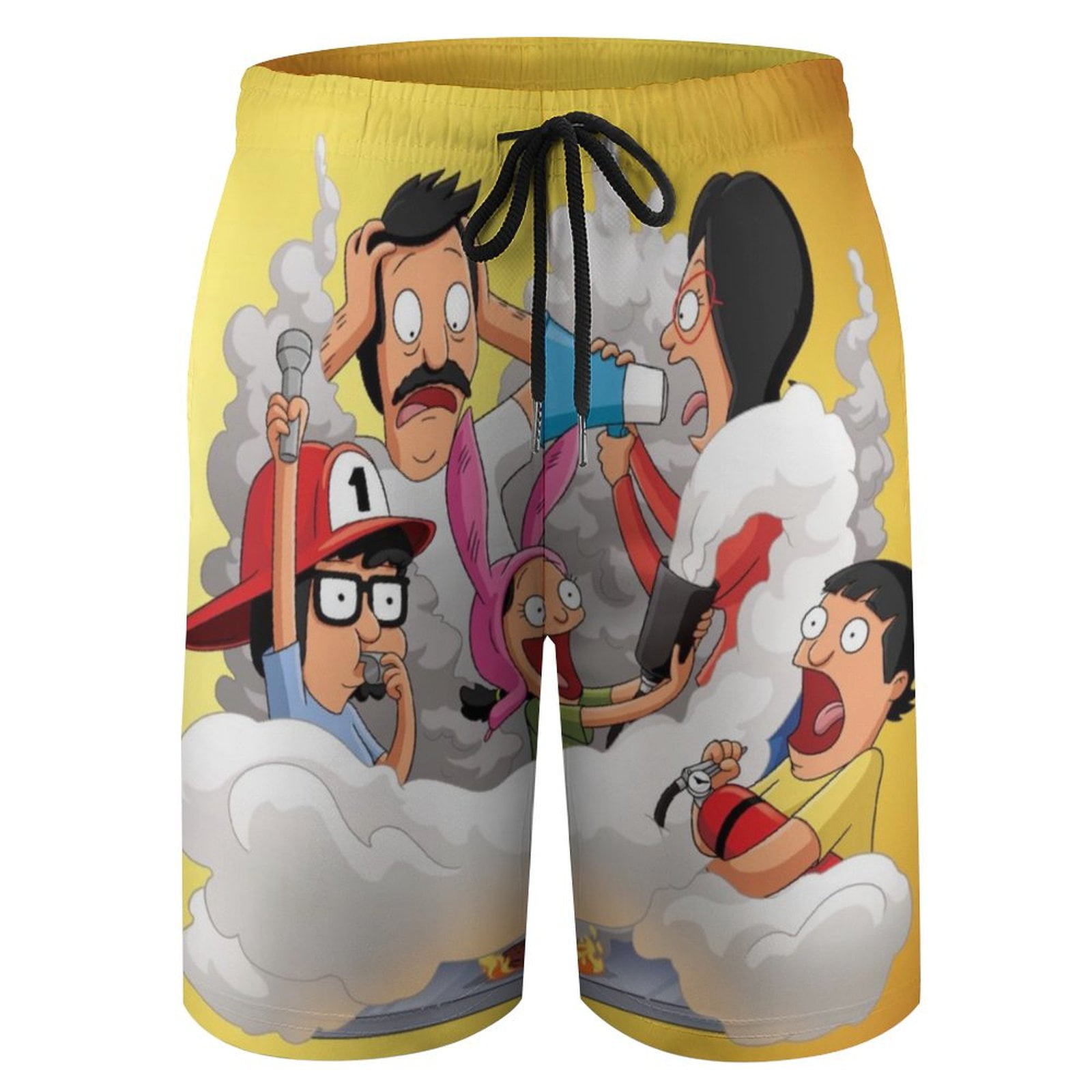 Bob's Burgers Fun Adventure Teen Board Shorts Summer Boy's Swim Trunks ...