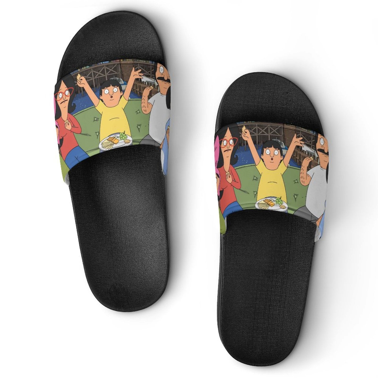 Bob's Burgers Home Slippers Non Slip Bathroom Open Toe Shoes ...
