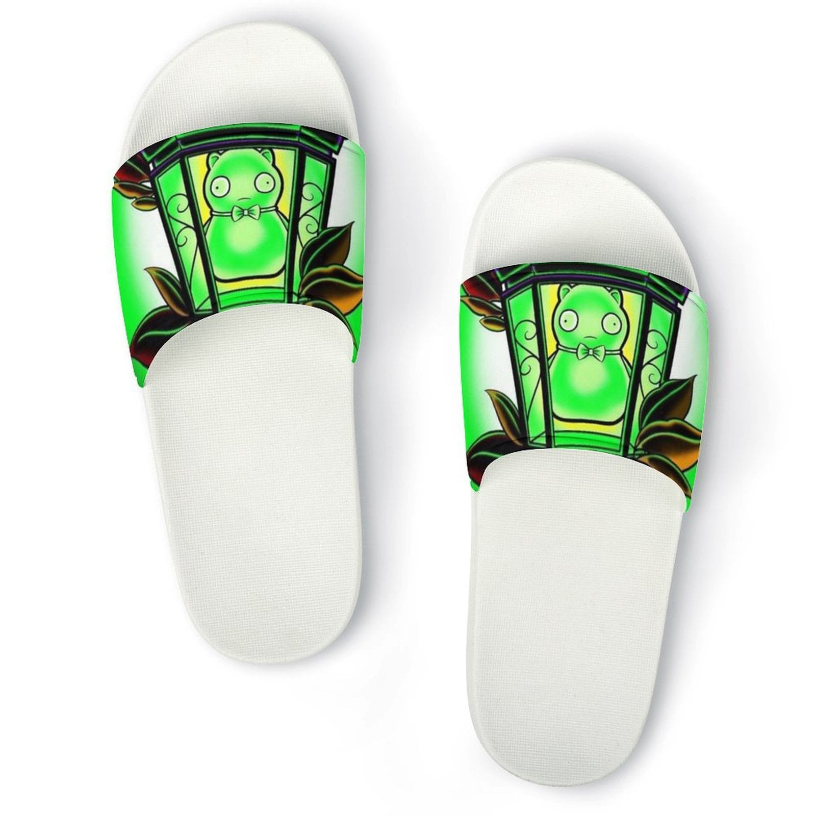 Bob's Burgers Home Slippers Non Slip Bathroom Open Toe Shoes Lightweight Slide Slippers Sandals ...