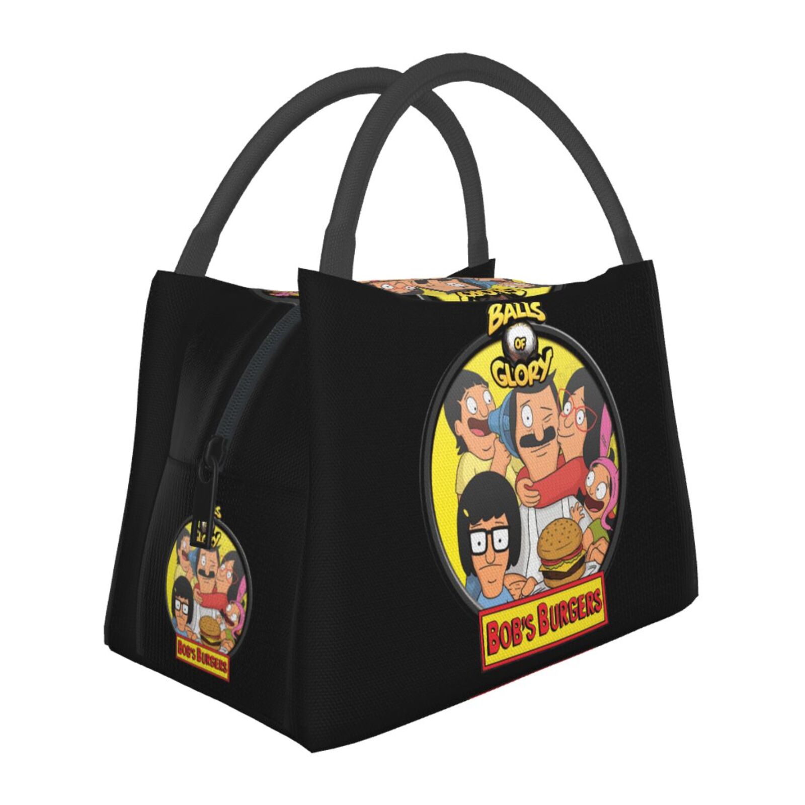 Bob's Burgers Insulated Lunch Bag Lunch Box for Women Men Black ...